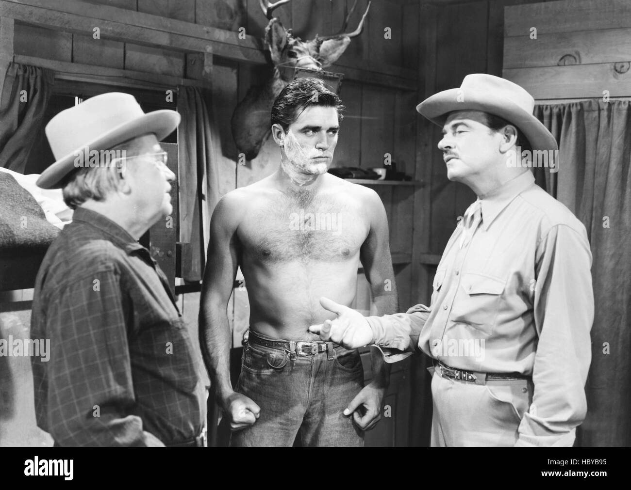THE LION AND THE HORSE, from left: Harry Antrim, Steve Cochran, Ray ...
