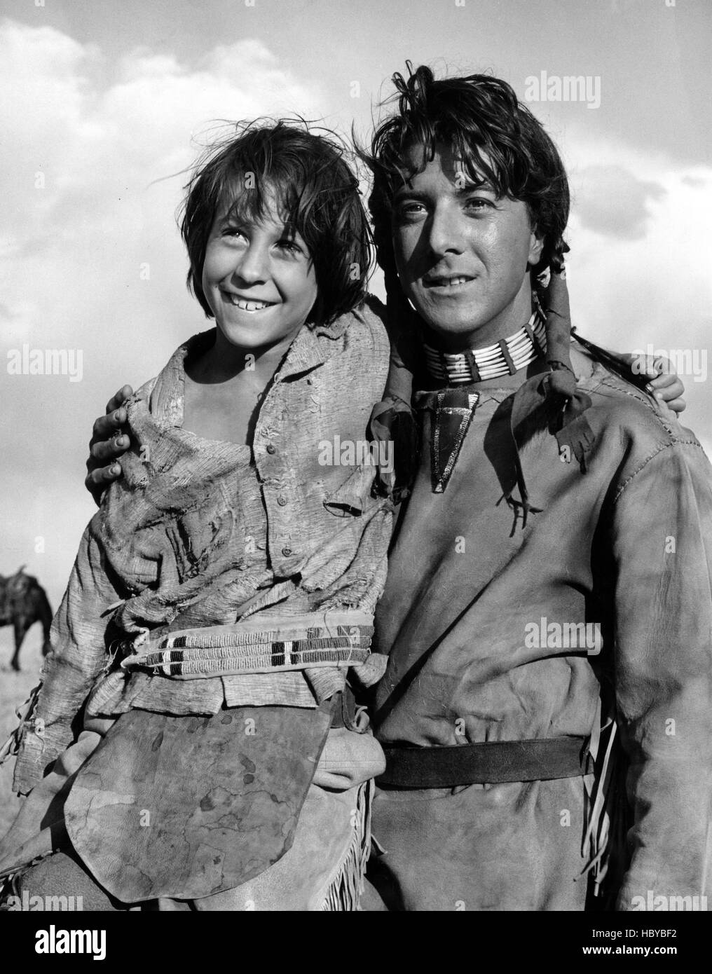 LITTLE BIG MAN, Ray Dimas, Dustin Hoffman, (on-set candid), 1970 Stock ...