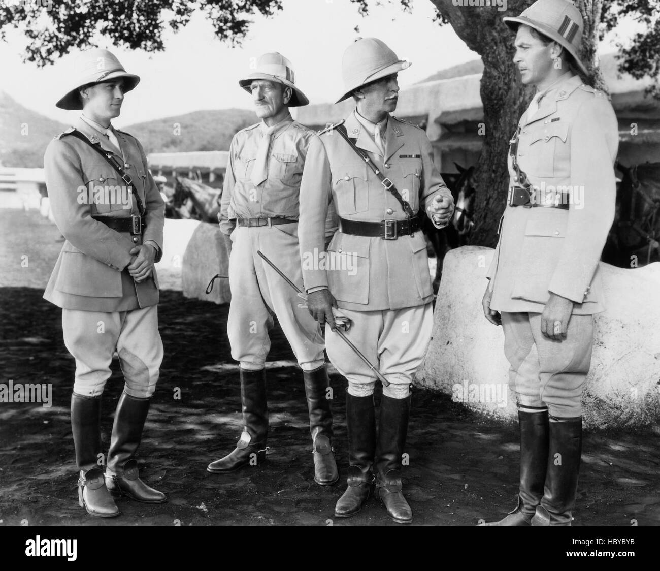 THE LIVES OF A BENGAL LANCER, from left, Franchot Tone, C. Aubrey Smith ...