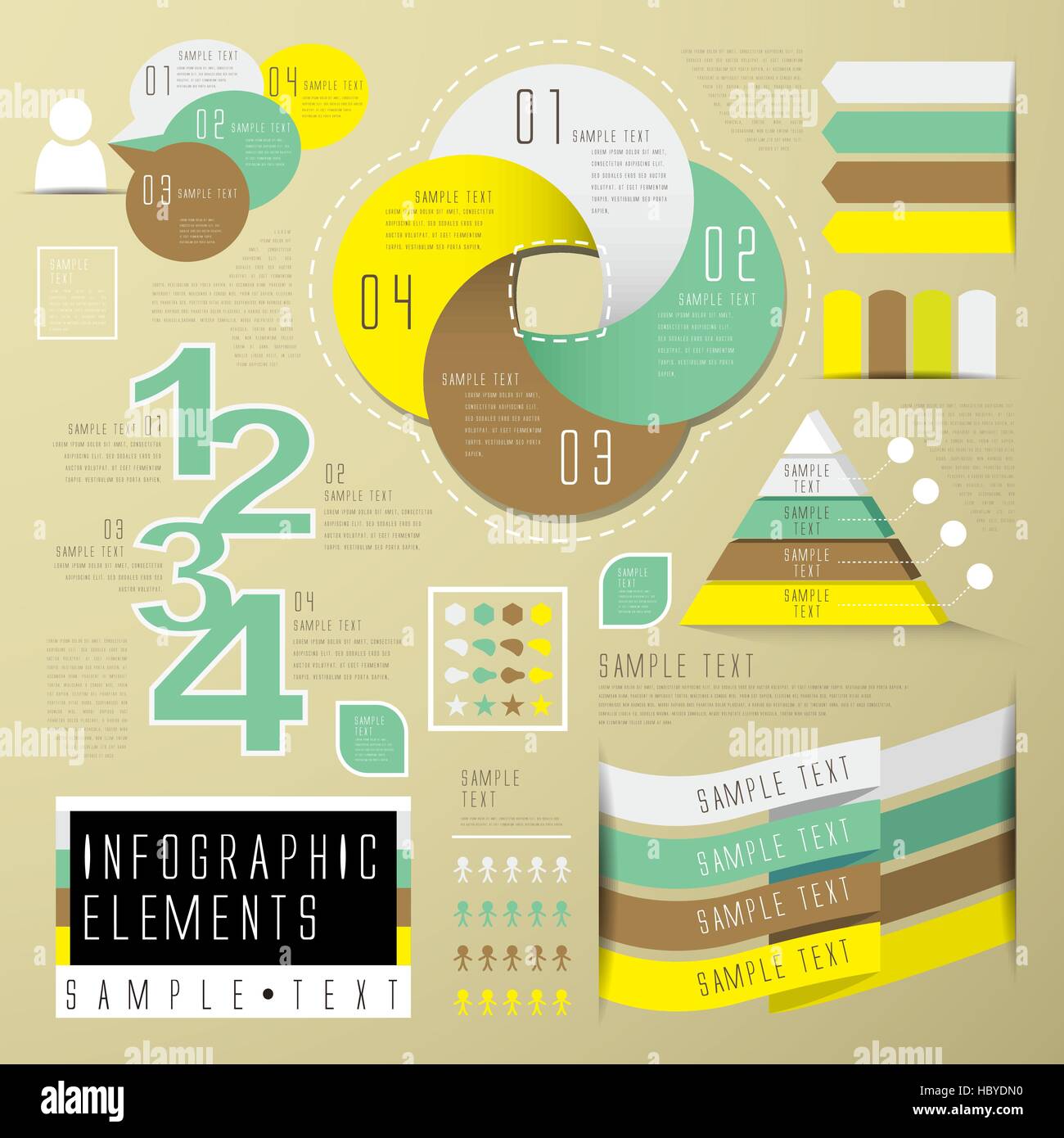 vector abstract flat design infographic elements Stock Vector Image ...