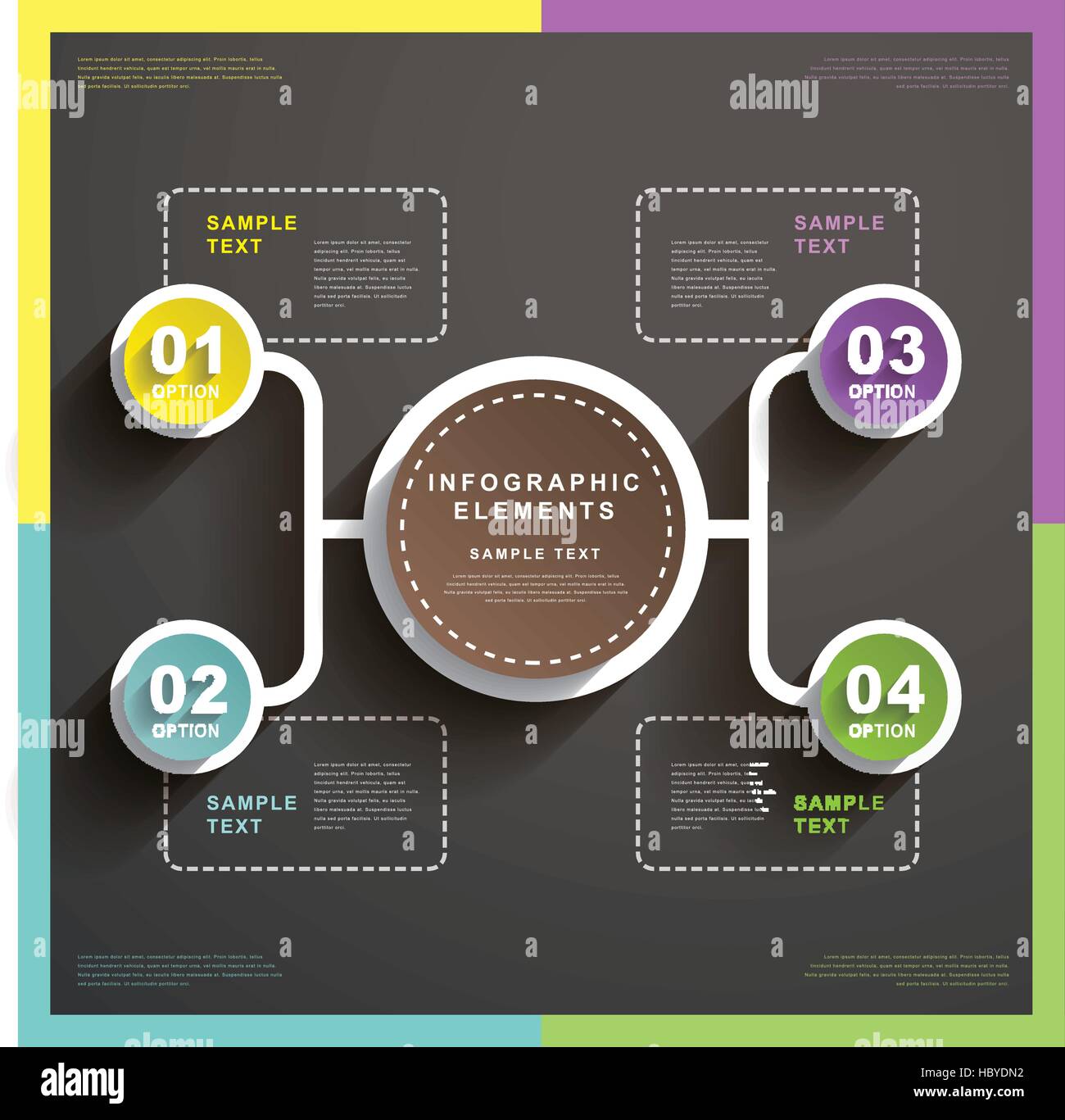 vector abstract flat design chart infographic elements Stock Vector ...