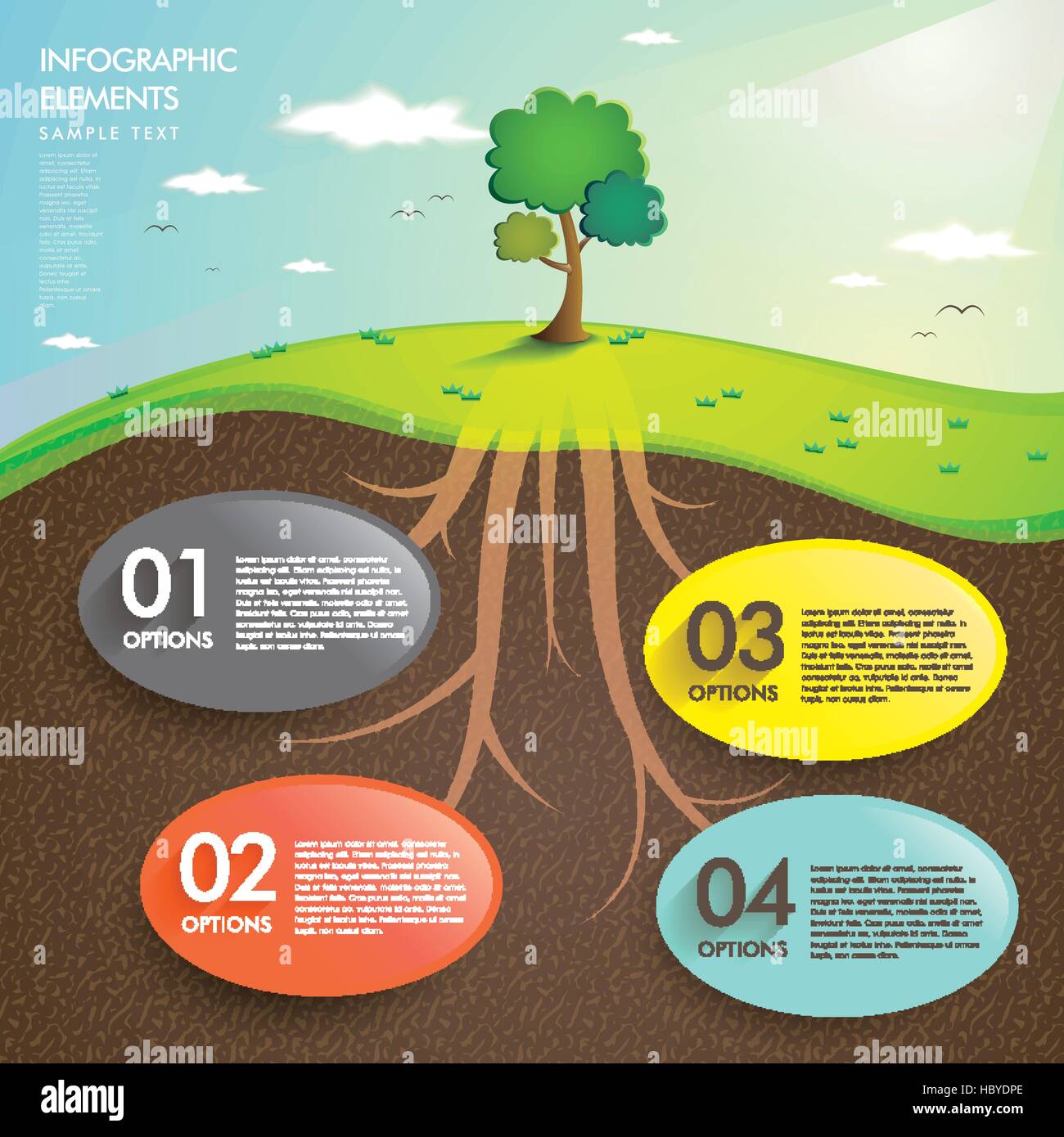 vector abstract landscape infographic elements Stock Vector Image & Art ...