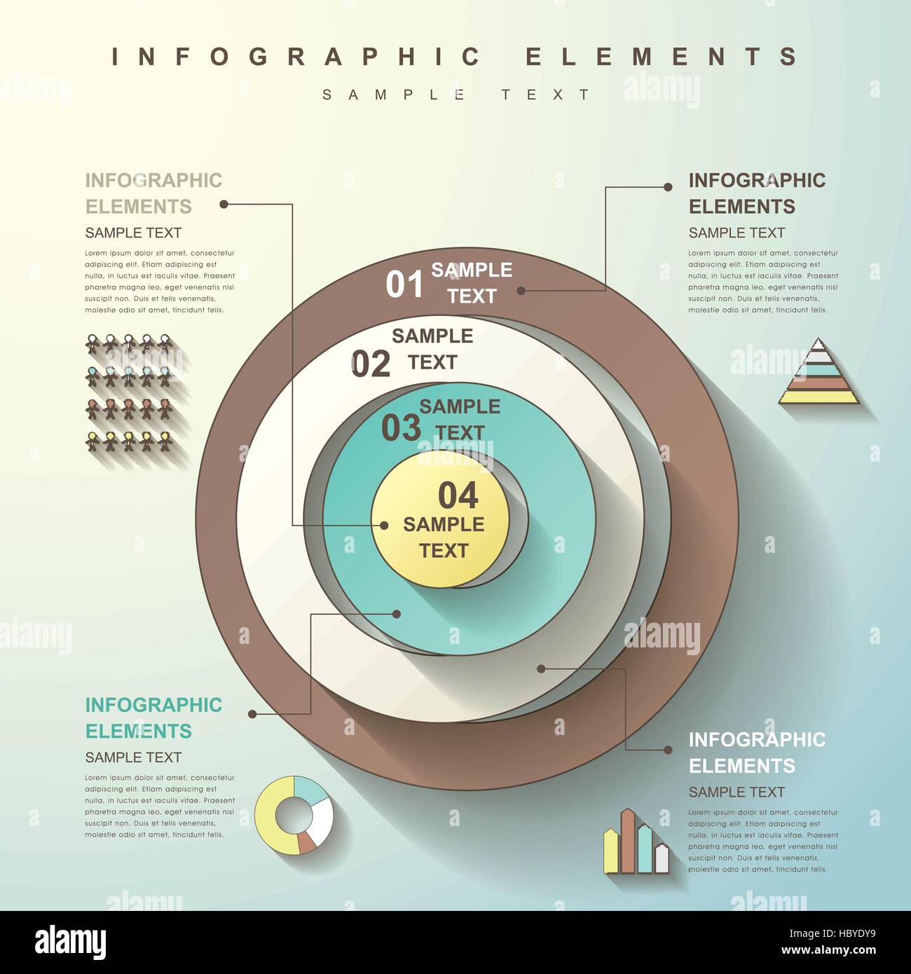 vector abstract flat design infographic elements Stock Vector Image ...