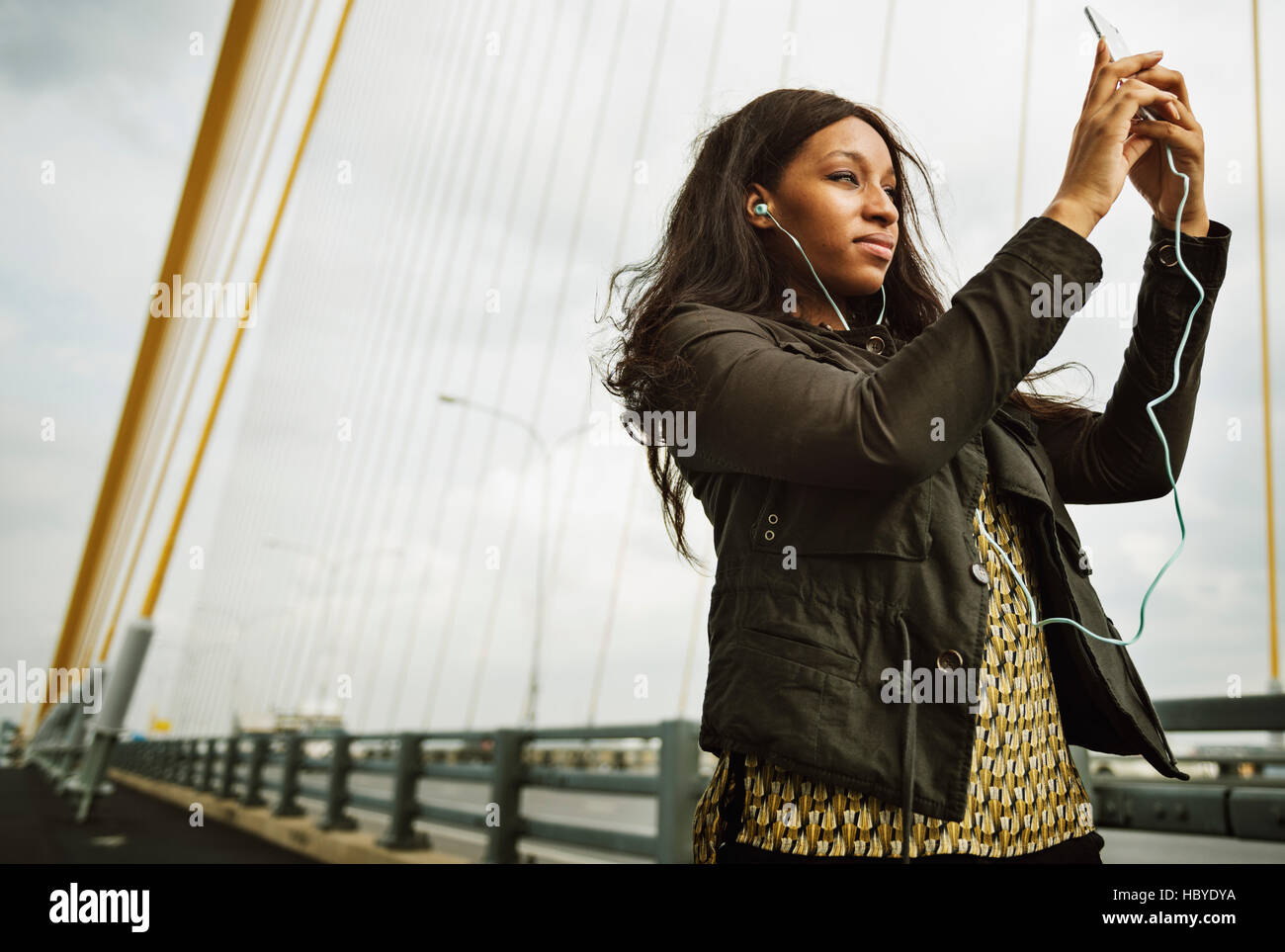 Headphone Listening Multimedia Music Gadget Concept Stock Photo - Alamy