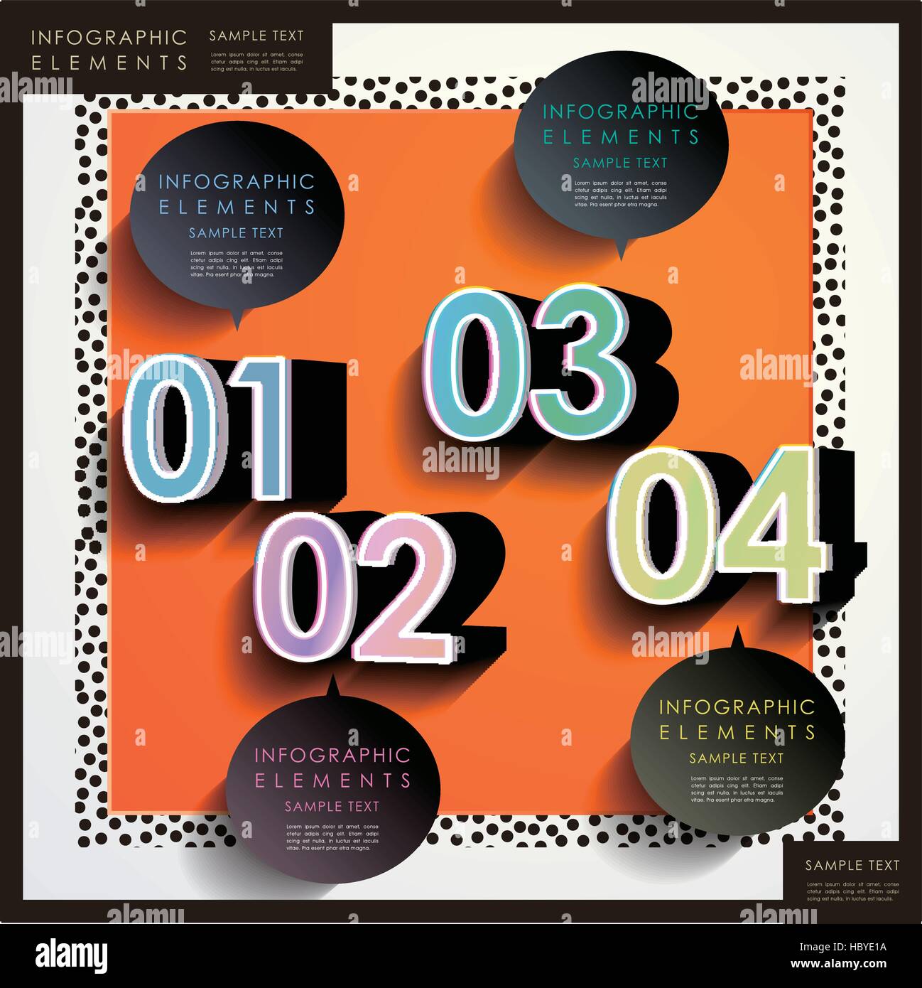 vector abstract 3d number infographic elements Stock Vector Image & Art ...