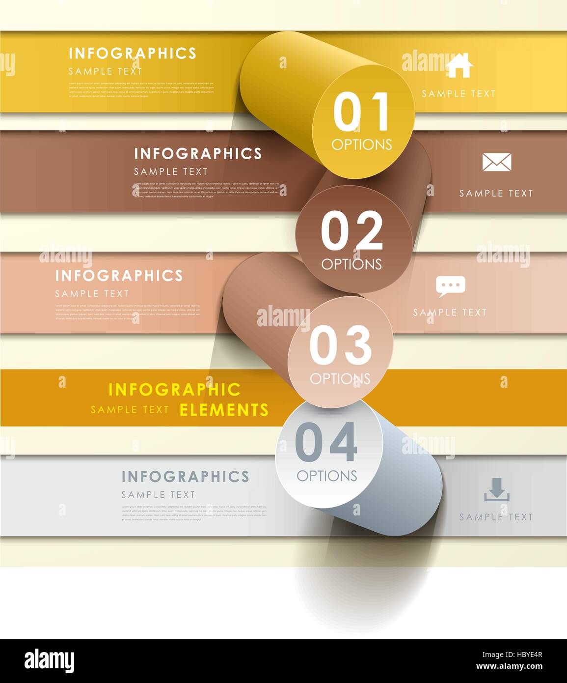 vector abstract flat design infographic elements Stock Vector Image ...