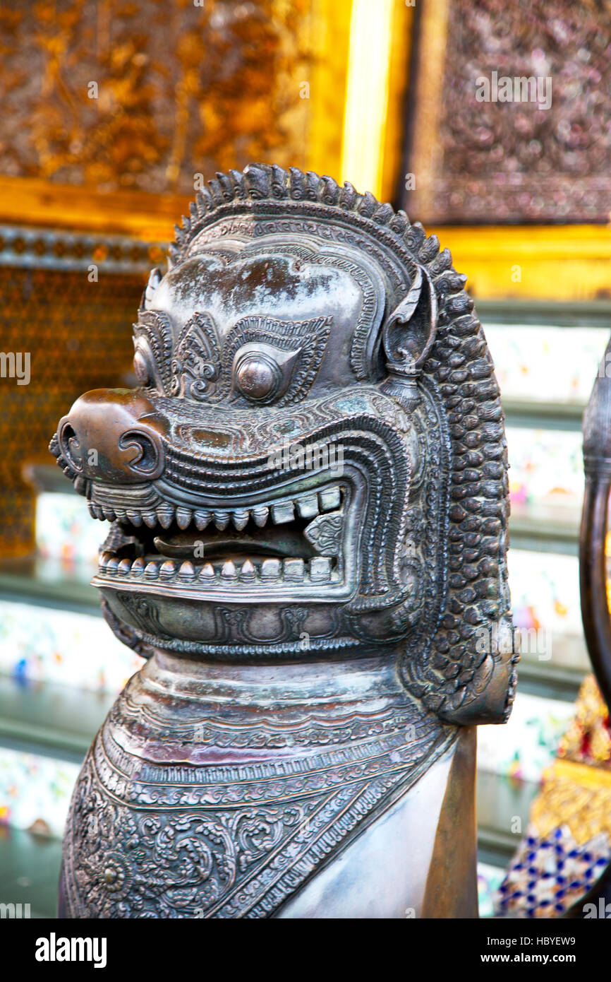 demon in the temple bangkok asia thailand abstract cross colors step ...