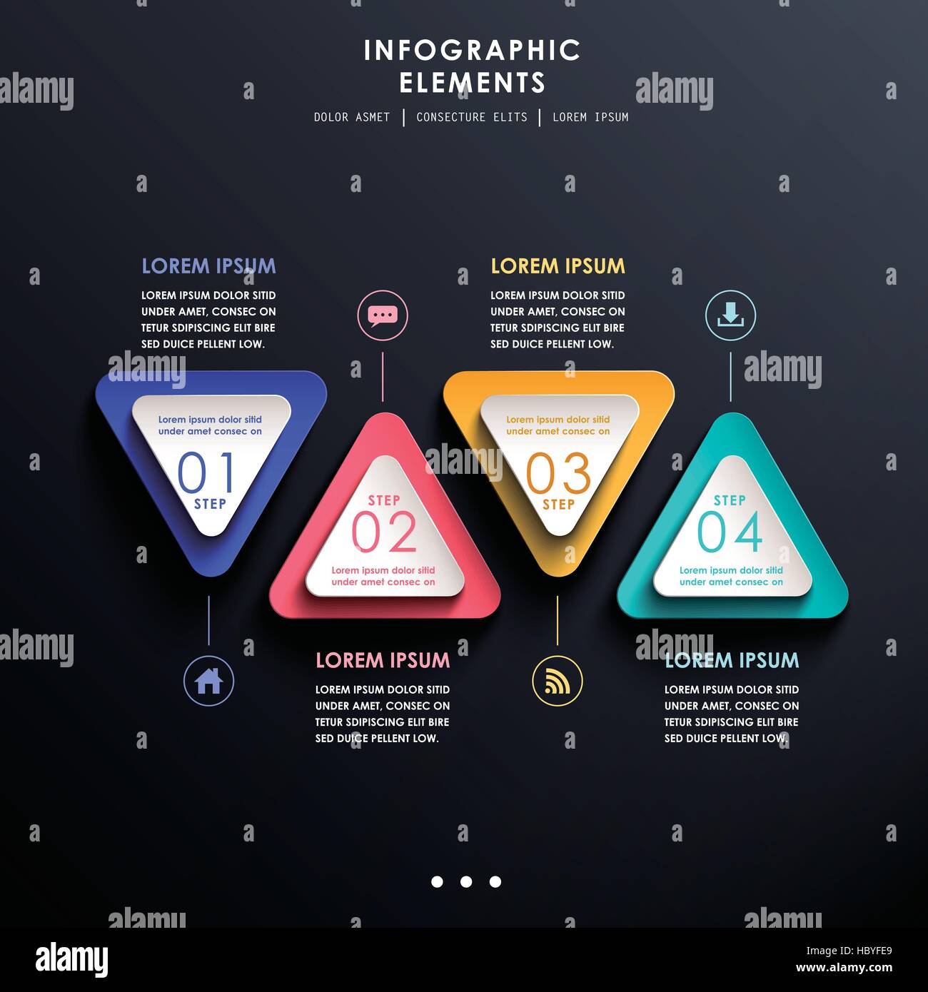 realistic vector abstract 3d tag infographic elements Stock Vector ...