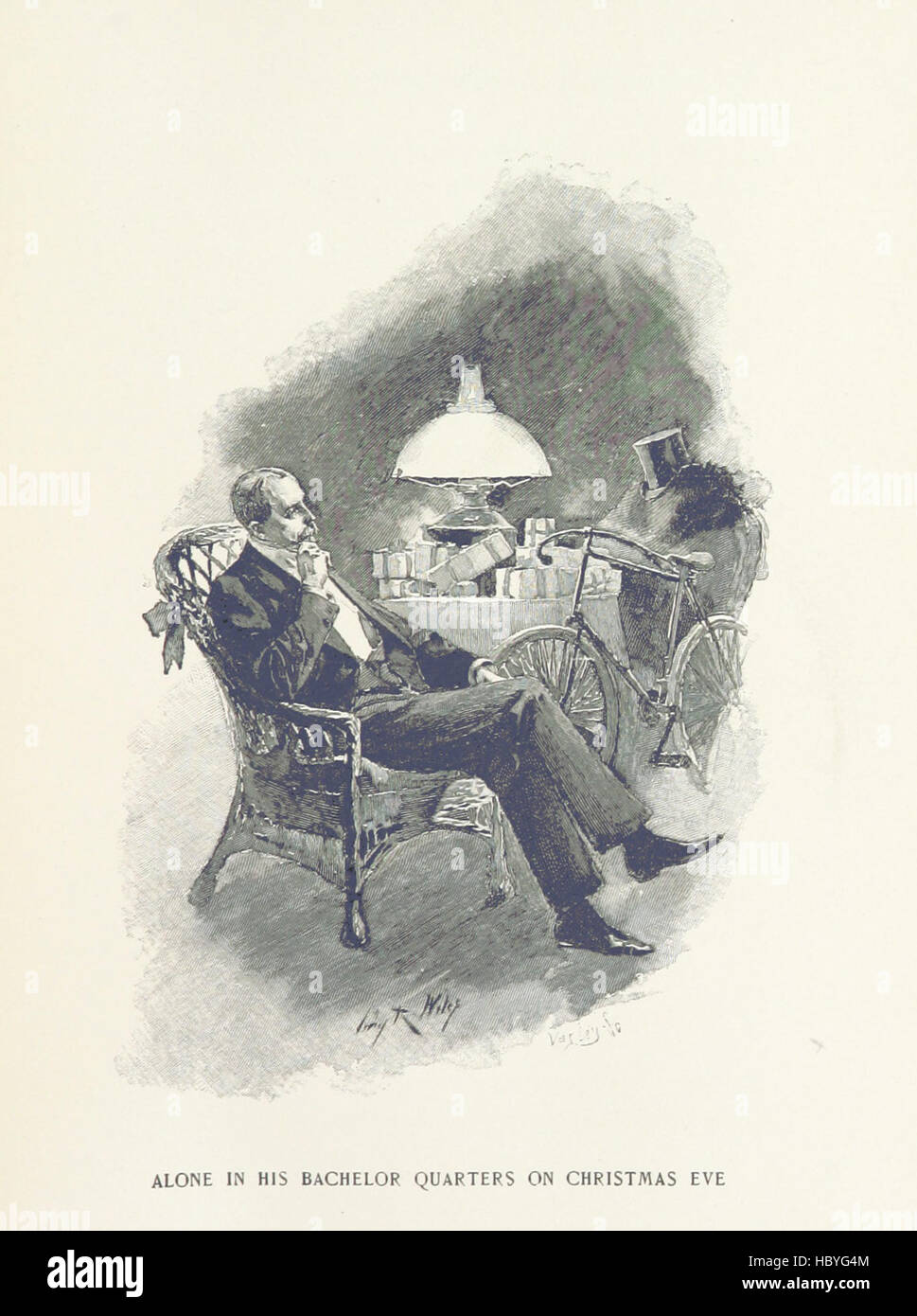 This image from 'The Bachelor's Christmas, and Other Stories ...