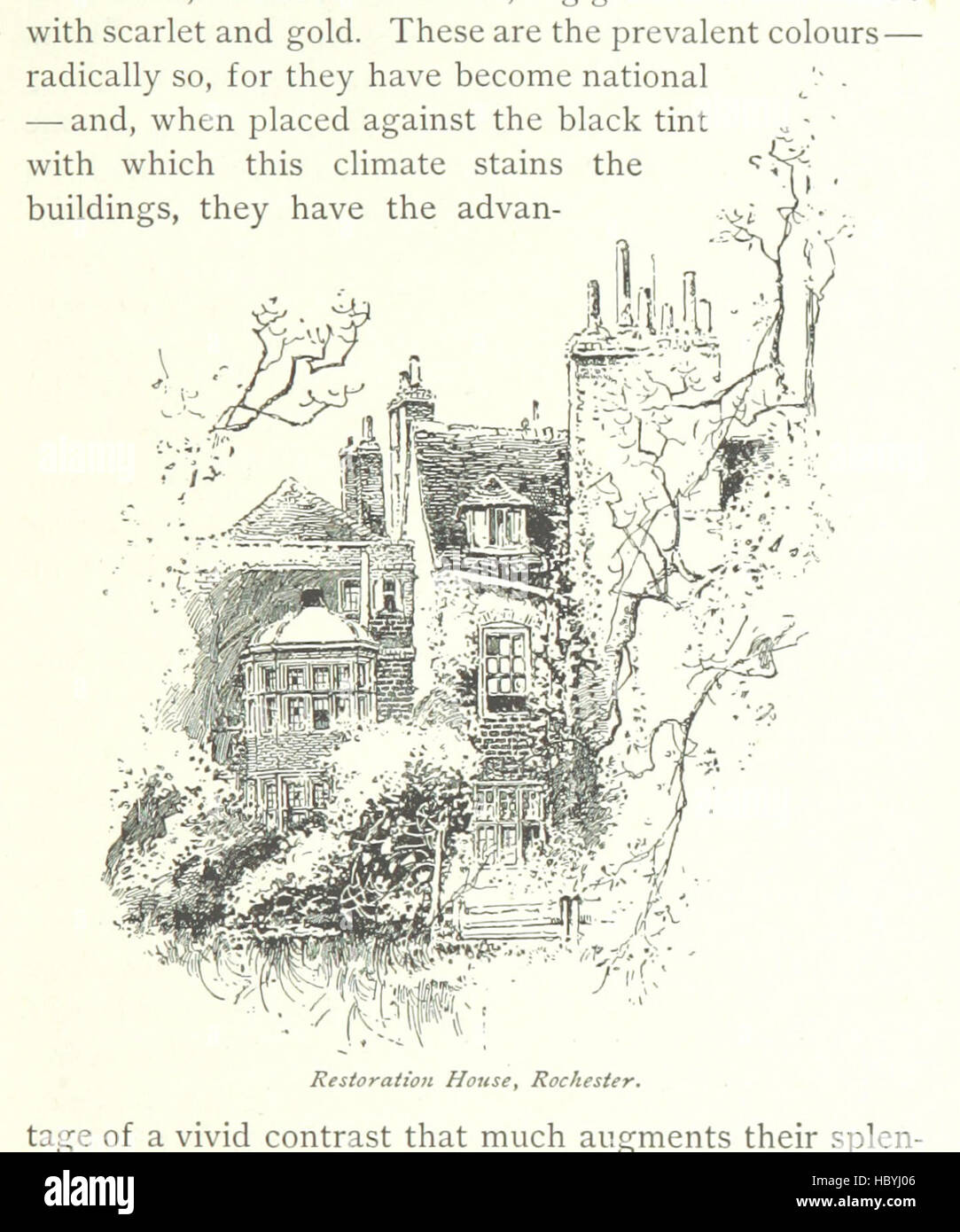 The image depicts Elizabethan England, showing towns, streets ...