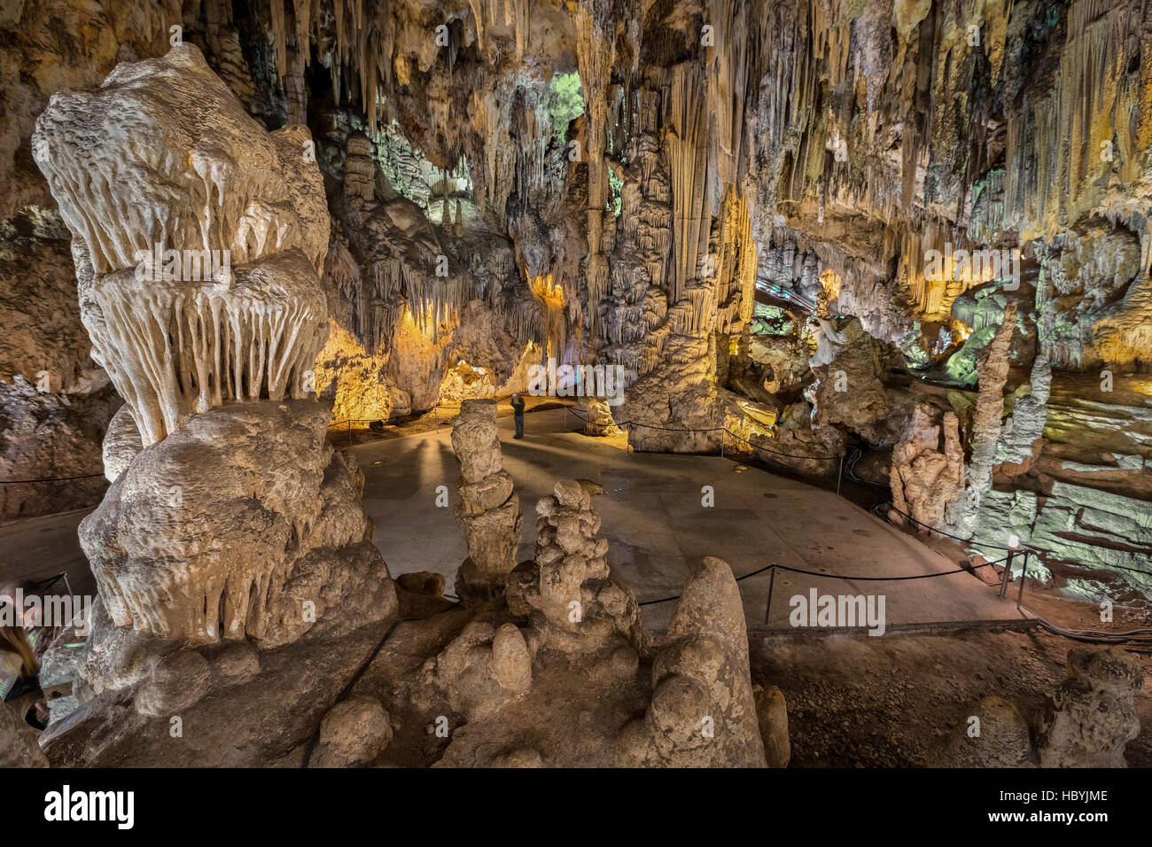 Geological formations in famous Nerja Cave, Andalusia, Spain Stock Photo - Alamy