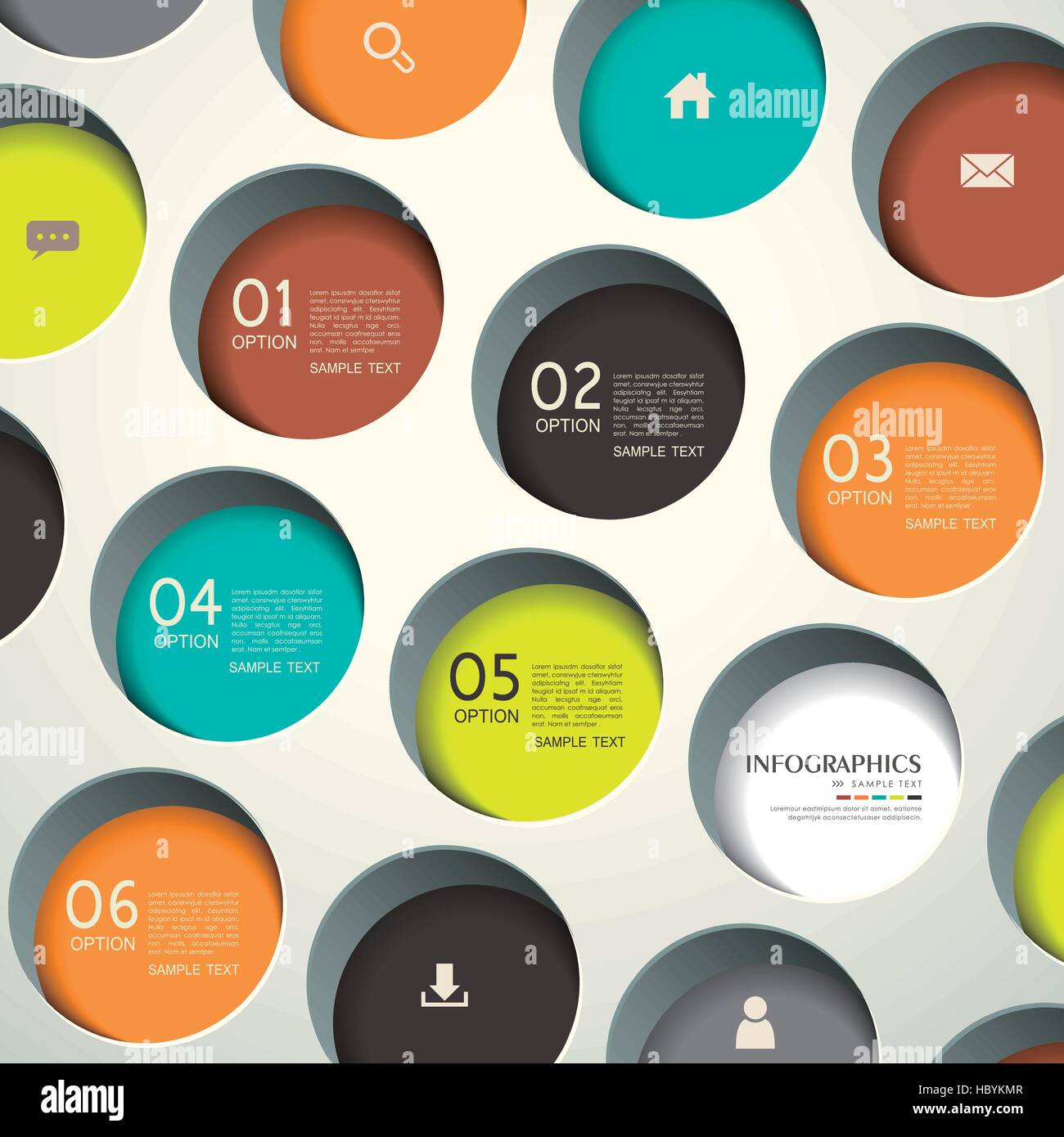 Round infographic hi-res stock photography and images - Alamy