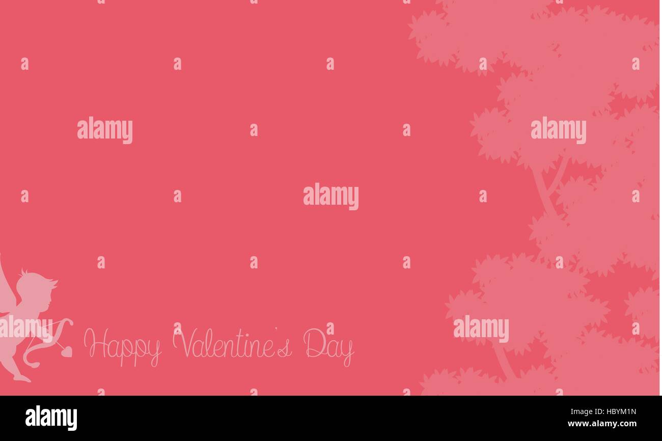 Illustration of cupid with tree backgrounds Stock Vector Image & Art ...