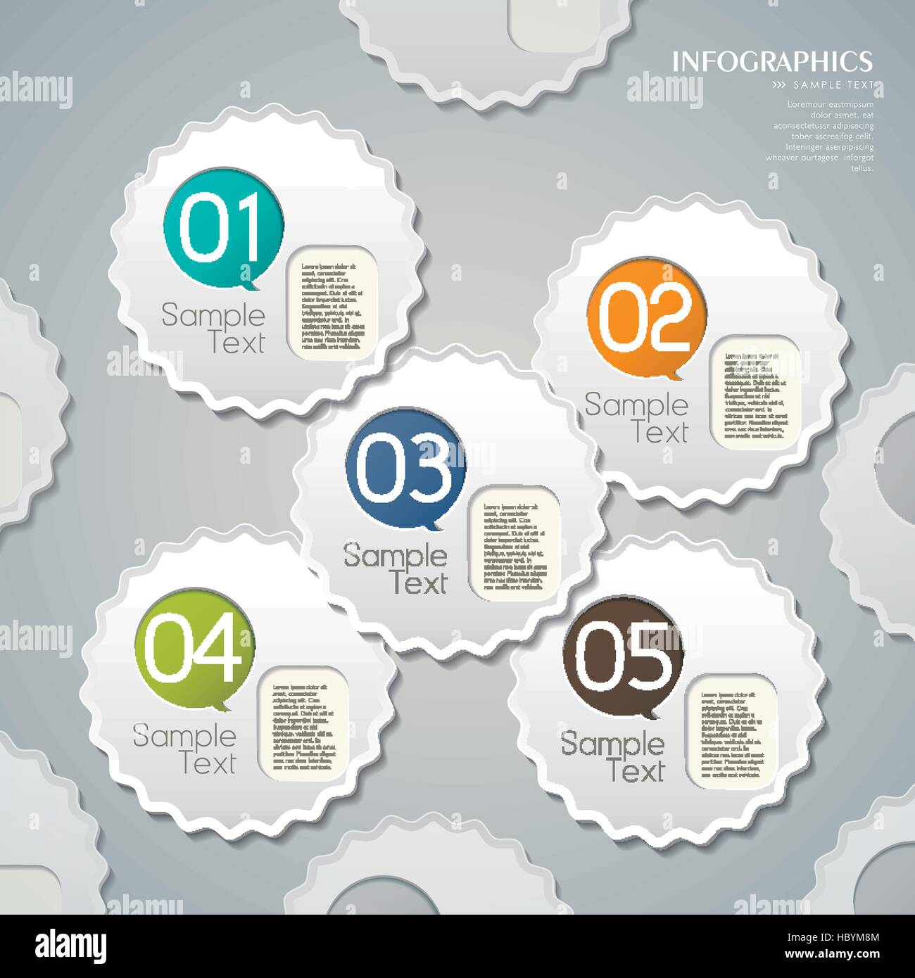 modern vector abstract 3d tag infographic elements Stock Vector Image ...