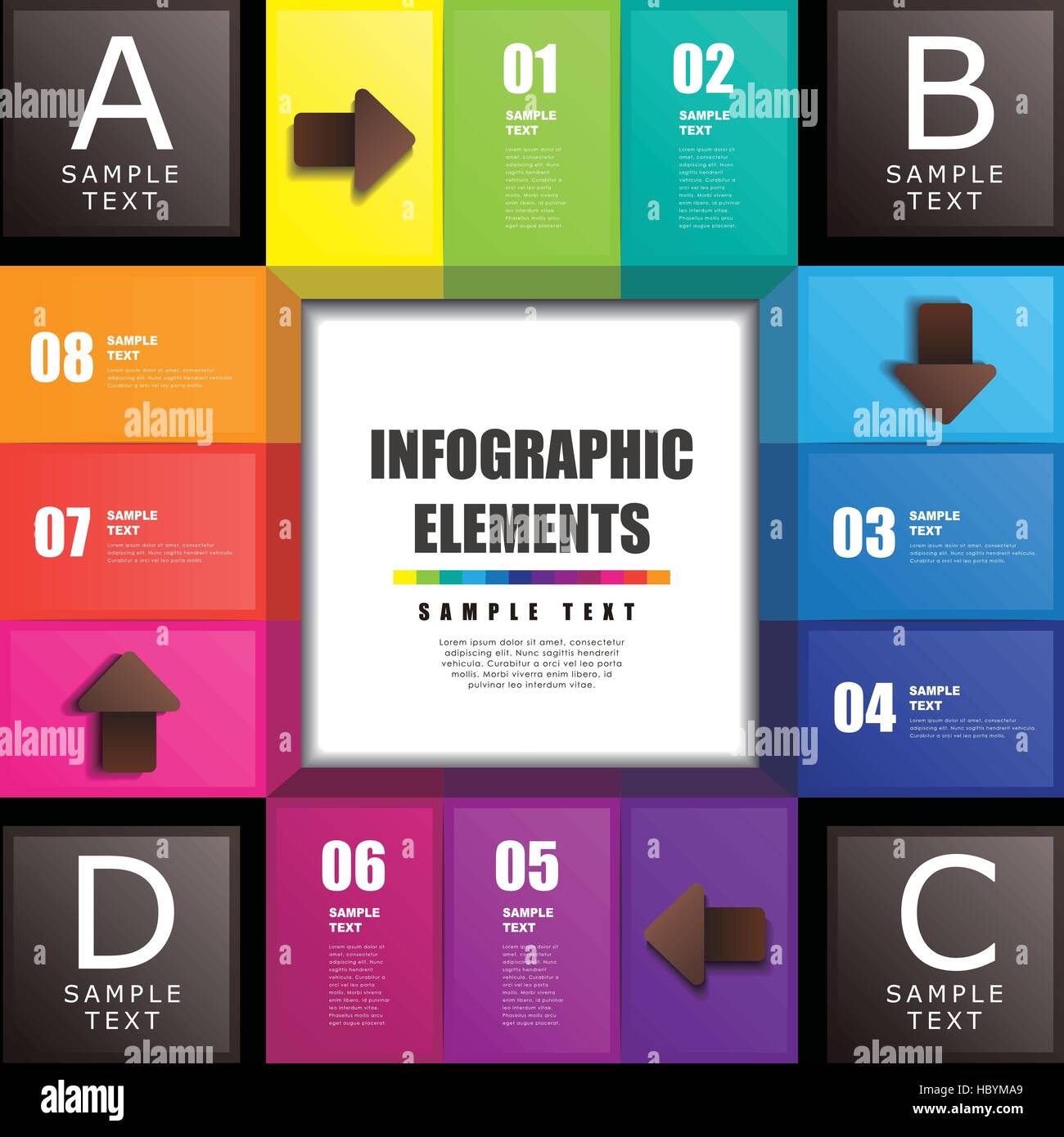 modern vector abstract 3d cube infographic elements Stock Vector Image ...