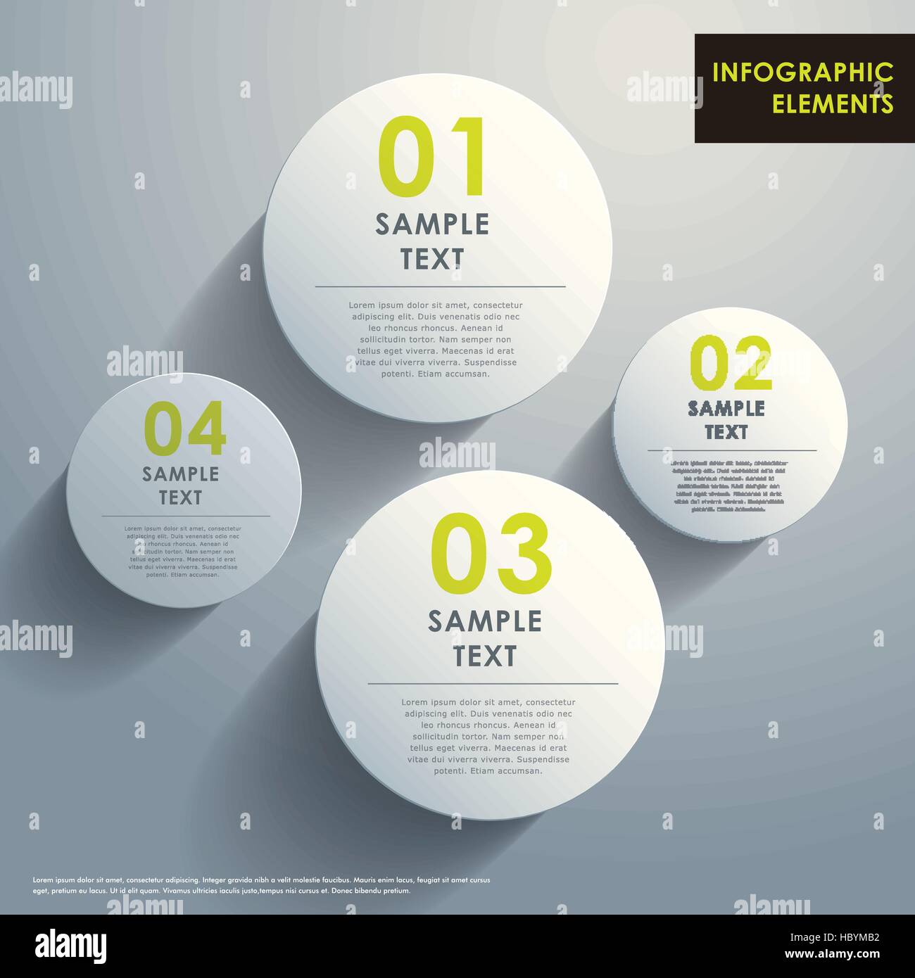 modern vector abstract 3d cylinder infographic elements Stock Vector ...
