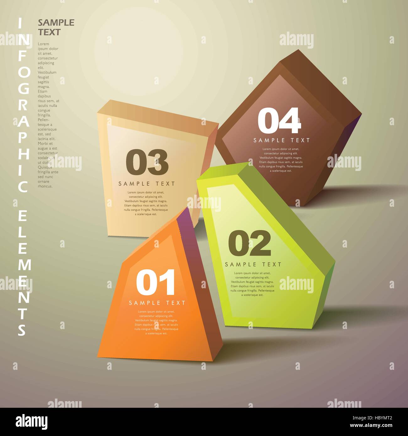 modern vector abstract 3d cube infographic elements Stock Vector Image ...