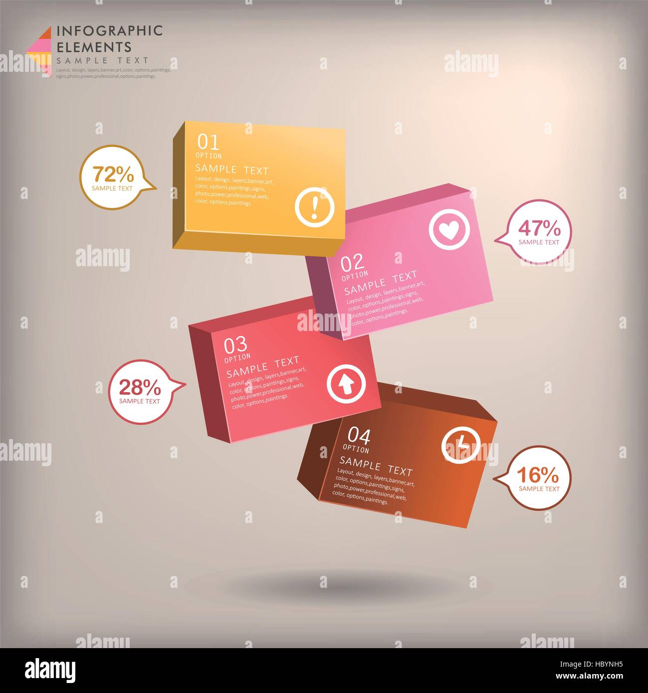 modern vector abstract 3d cube infographic elements Stock Vector Image ...