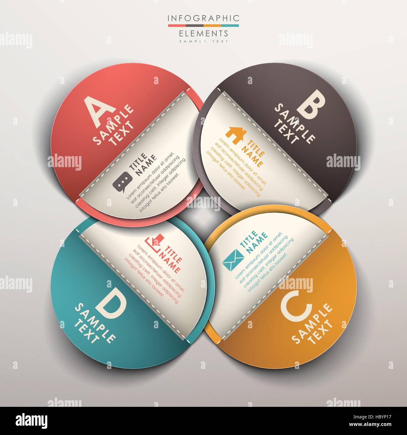 vector abstract 3d tag infographic elements Stock Vector Image & Art ...