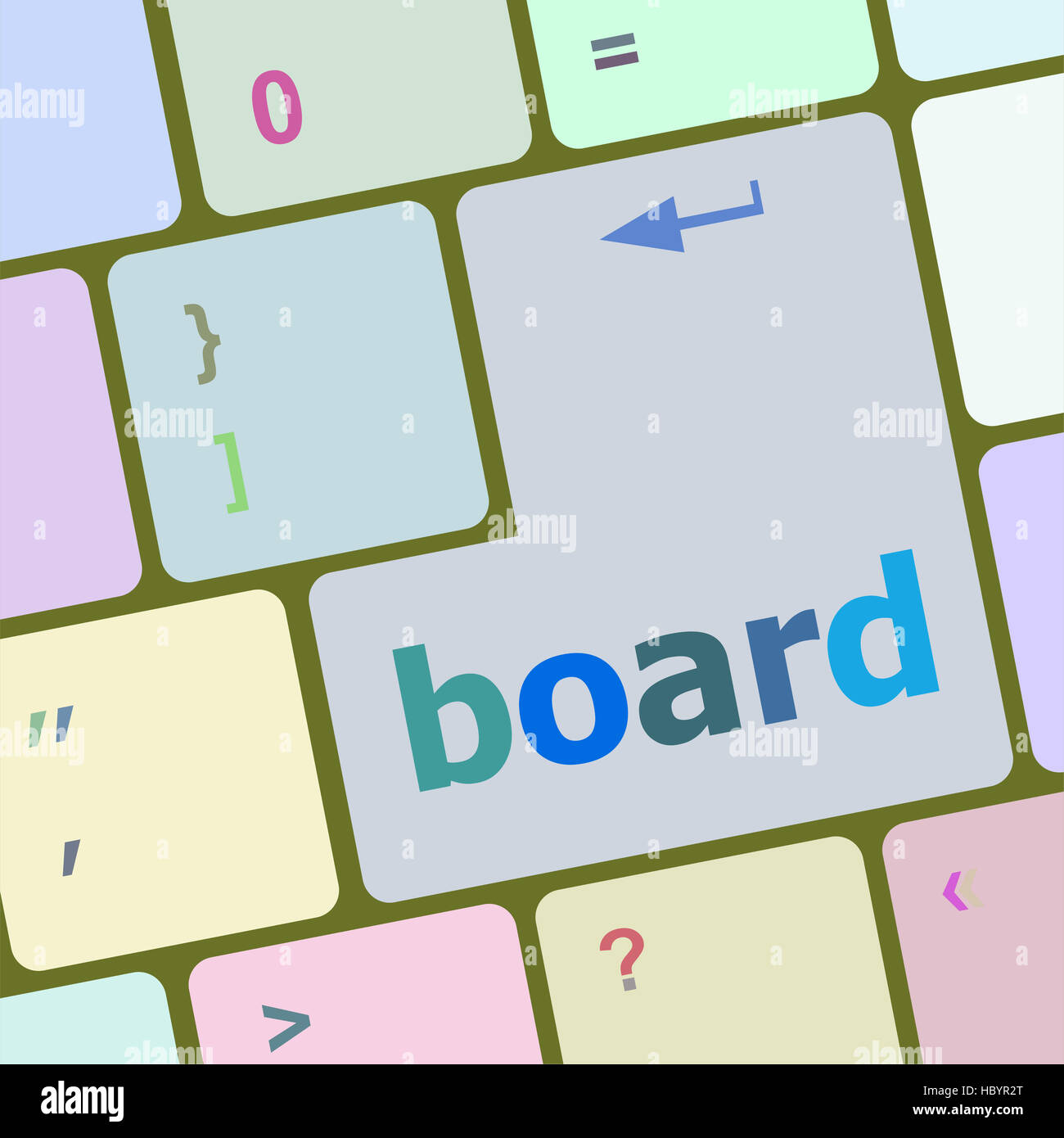 board button on computer pc keyboard key Stock Photo - Alamy