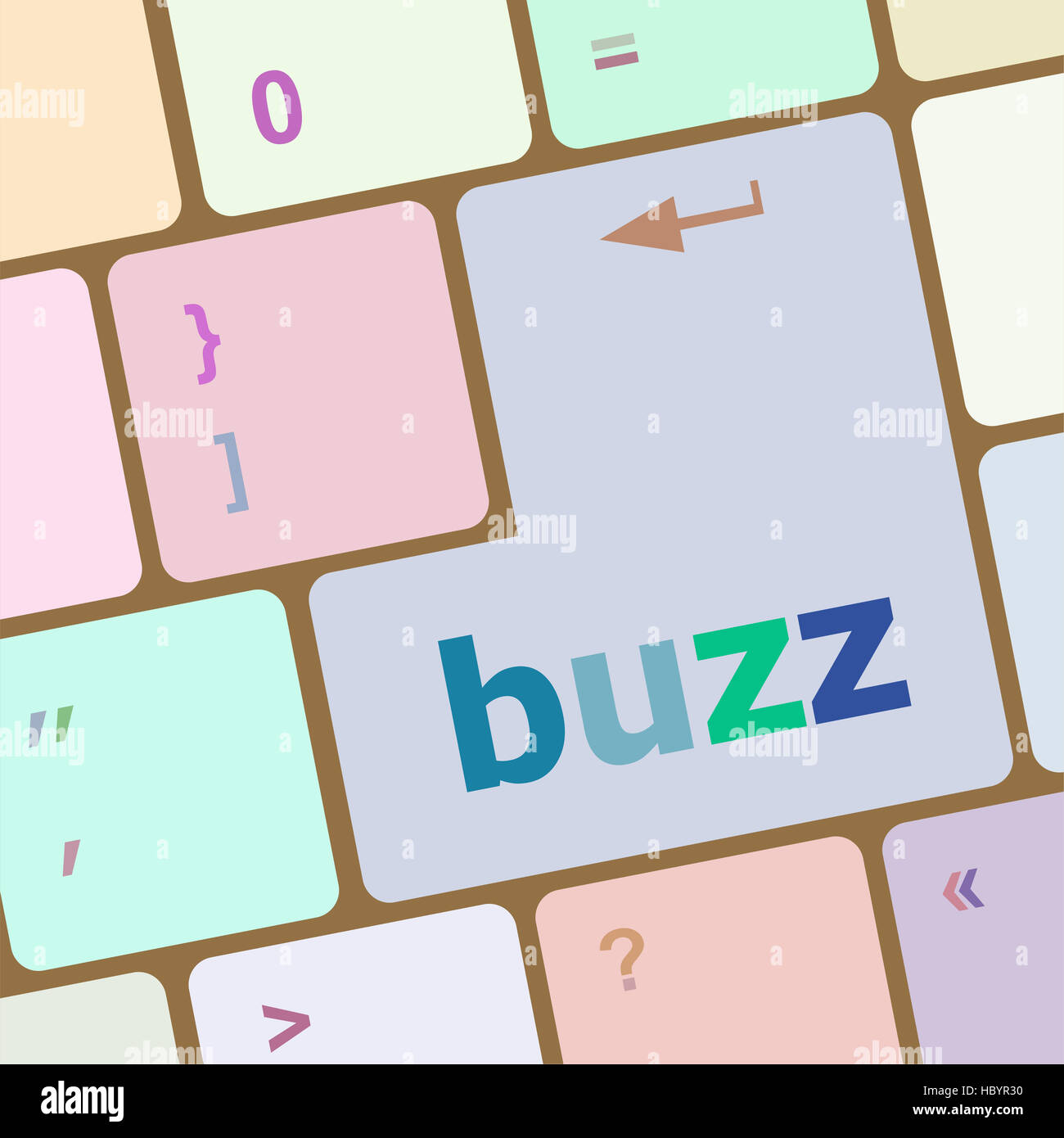 Buzz word on computer hi-res stock photography and images - Alamy