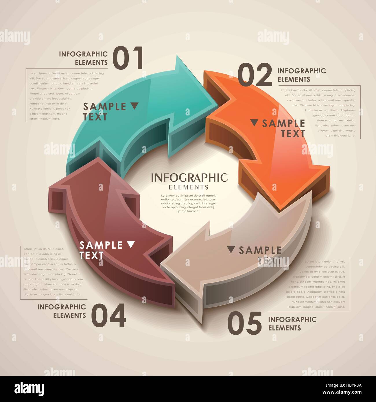 vector abstract 3d arrow infographic elements Stock Vector Image & Art ...