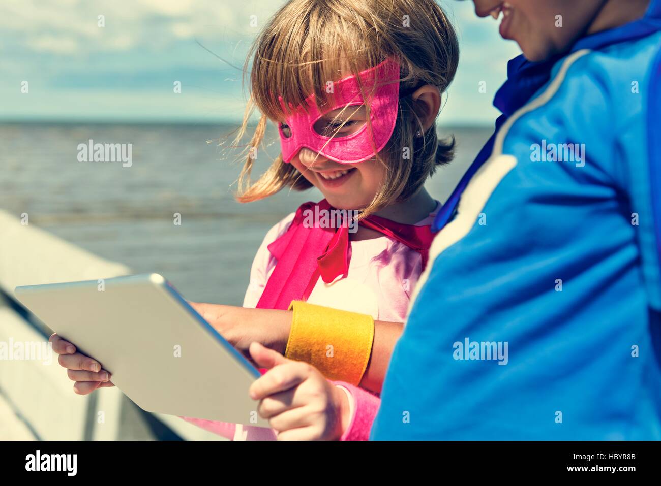 Children Childhood Super Hero Concept Stock Photo - Alamy