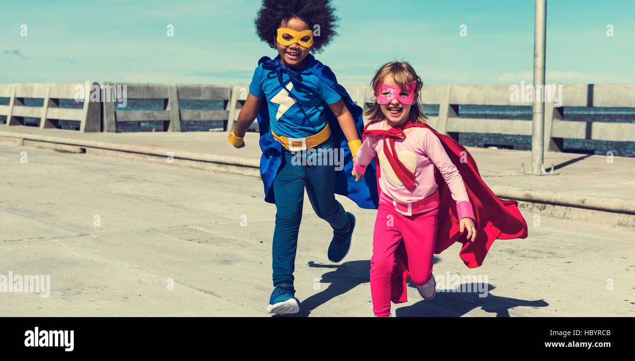 Children Childhood Super Hero Concept Stock Photo - Alamy