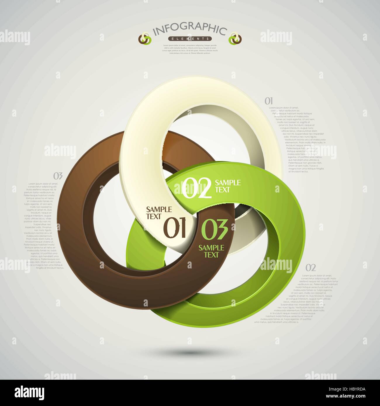 vector abstract 3d rings infographic elements Stock Vector Image & Art ...