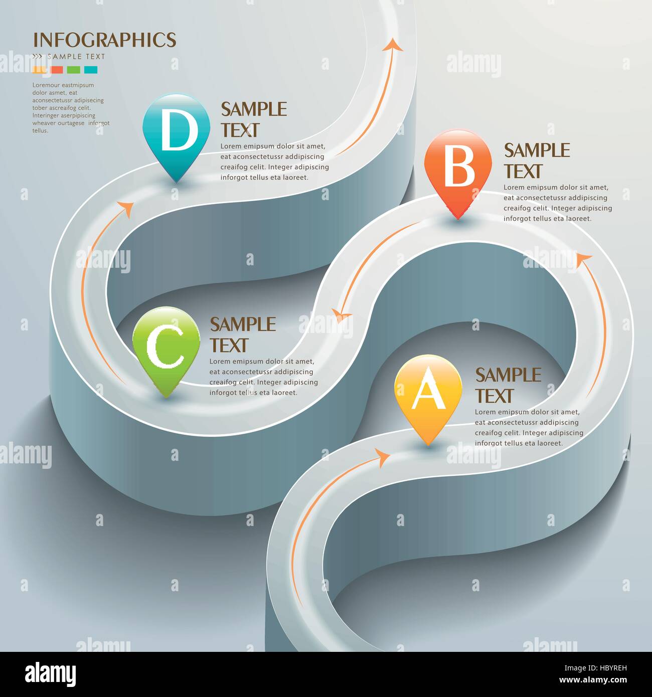 Modern brochure abstract road hi-res stock photography and images - Alamy