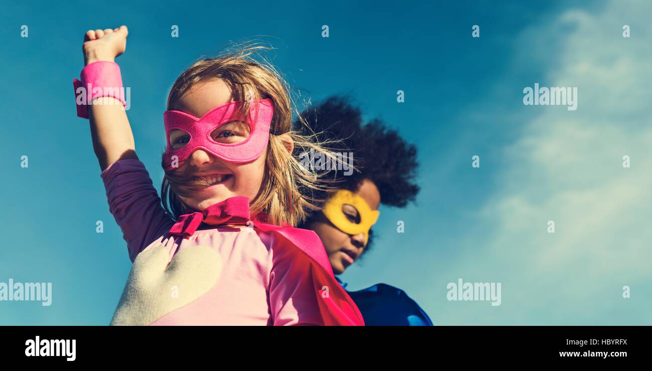 Children Childhood Super Hero Concept Stock Photo - Alamy