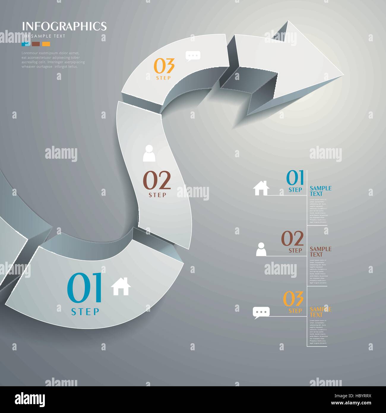 vector abstract 3d road infographic elements Stock Vector Image & Art ...