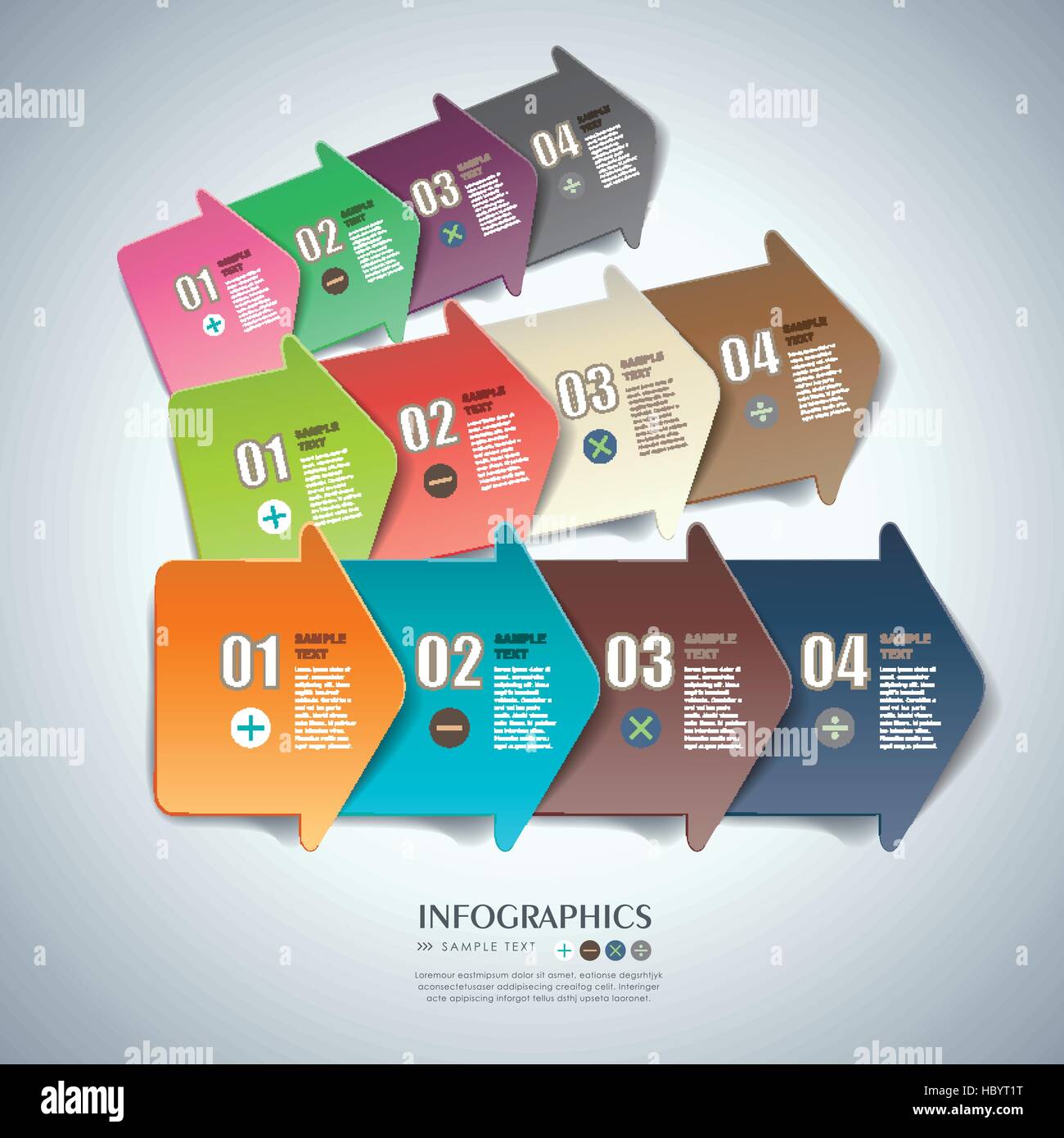 vector abstract 3d paper infographic elements Stock Vector Image & Art ...