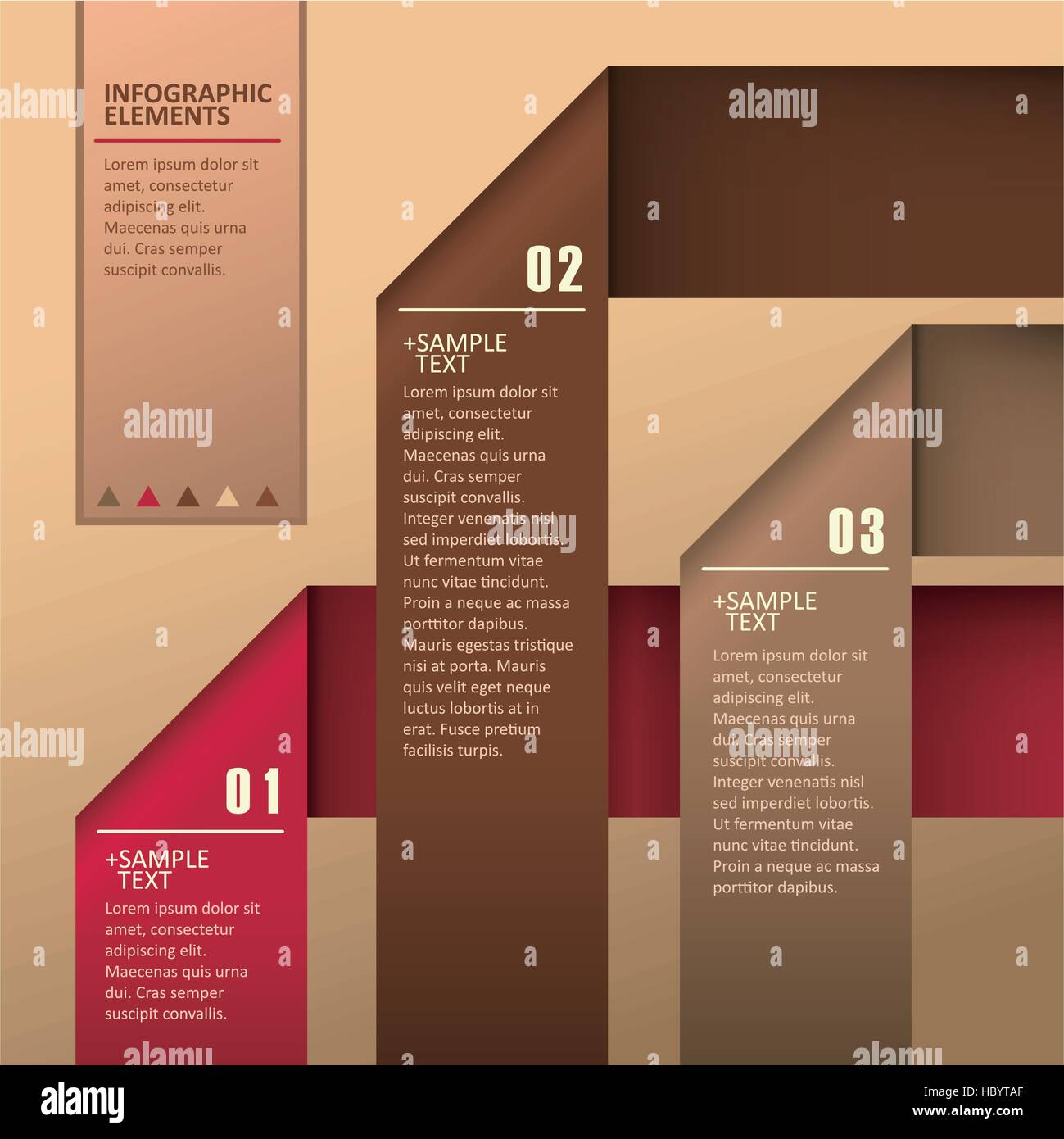 vector abstract 3d paper infographic elements Stock Vector Image & Art ...