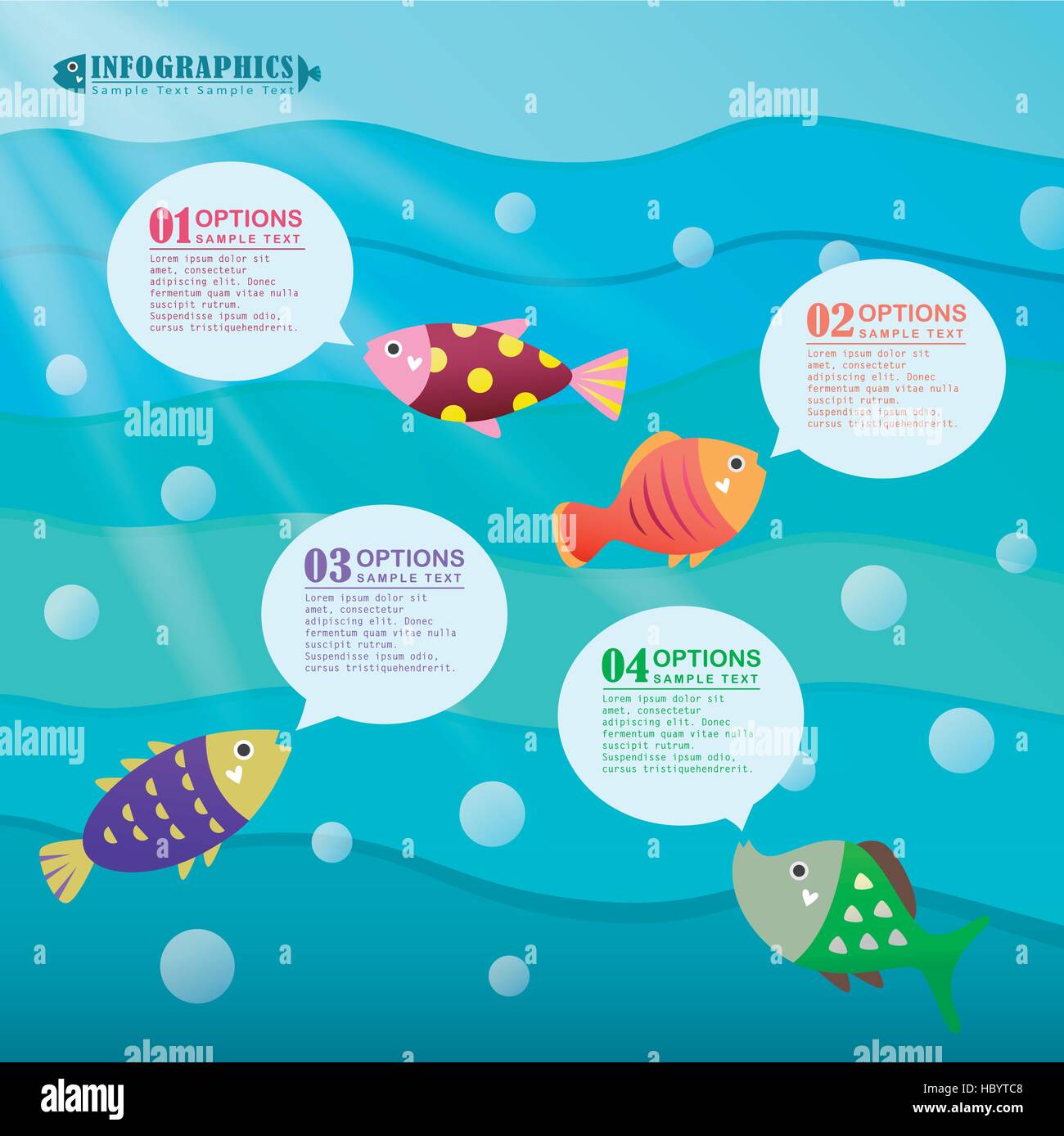 modern vector abstract ocean infographic elements design Stock Vector ...
