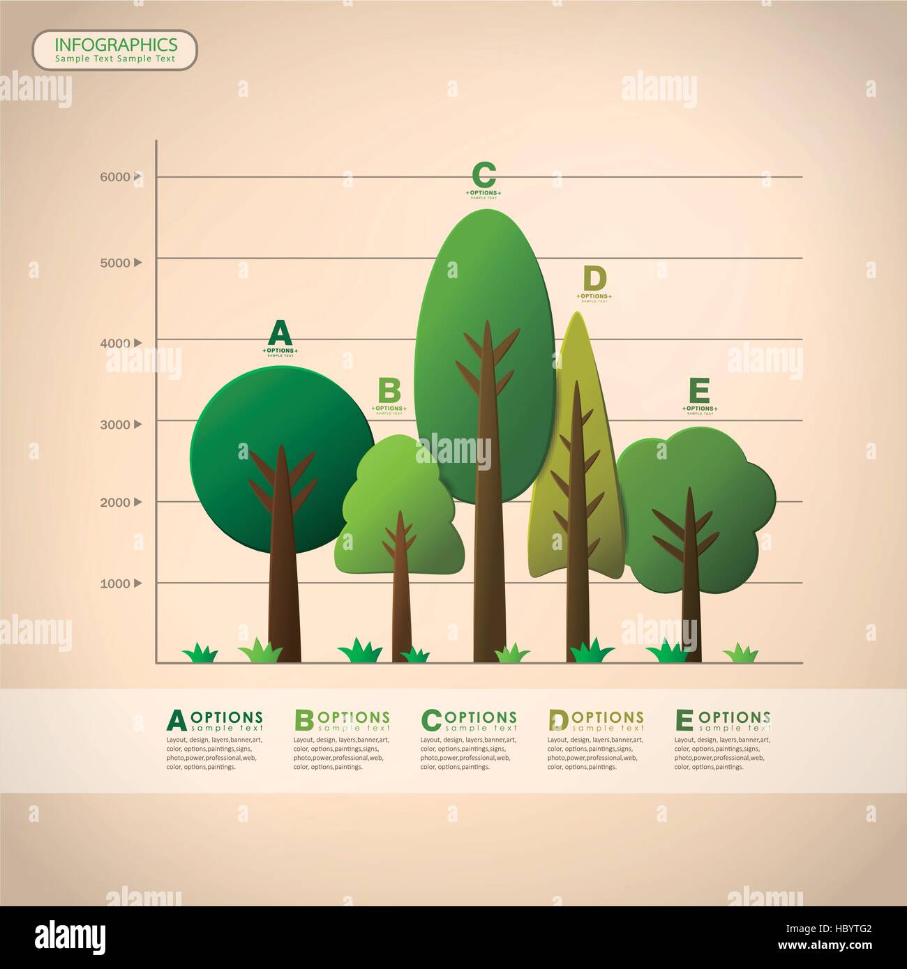 Tree infographic hi-res stock photography and images - Alamy