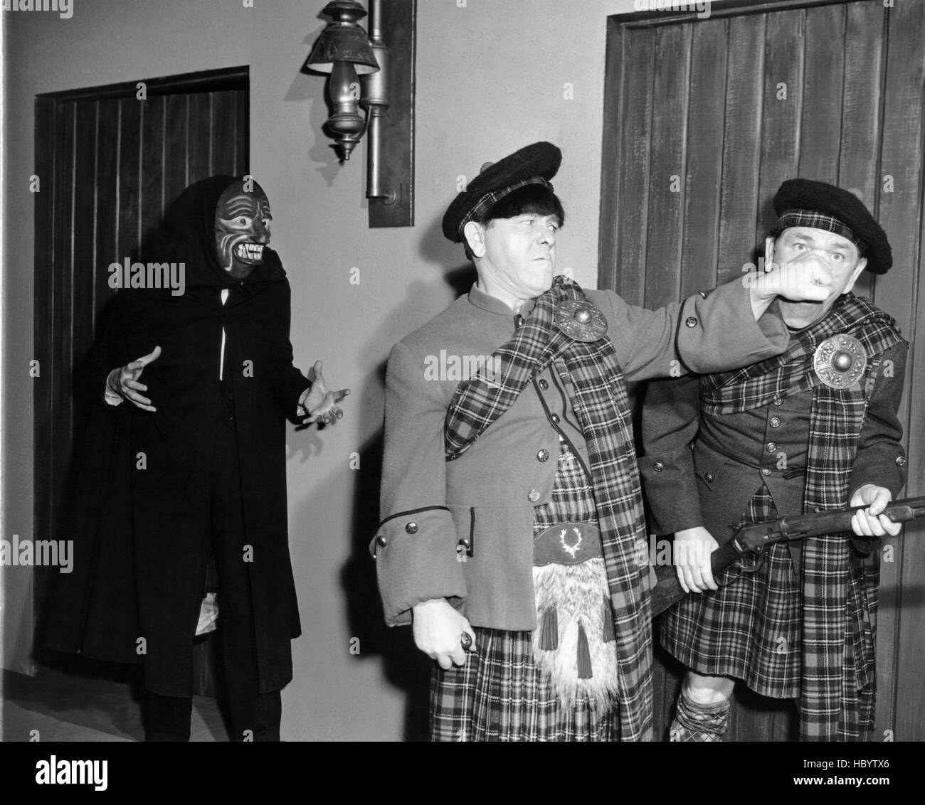 THE HOT SCOTS, from left: Theodore Lorch, Moe Howard, Shemp Howard ...