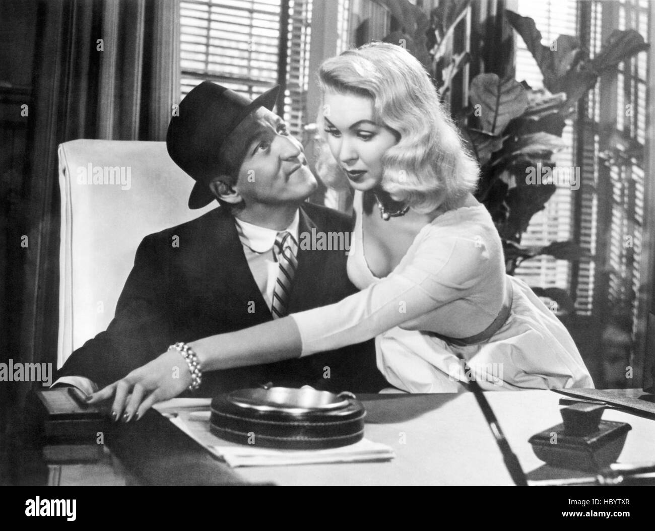 HOT SHOTS, from left: Huntz Hall, Joi Lansing, 1956 Stock Photo - Alamy