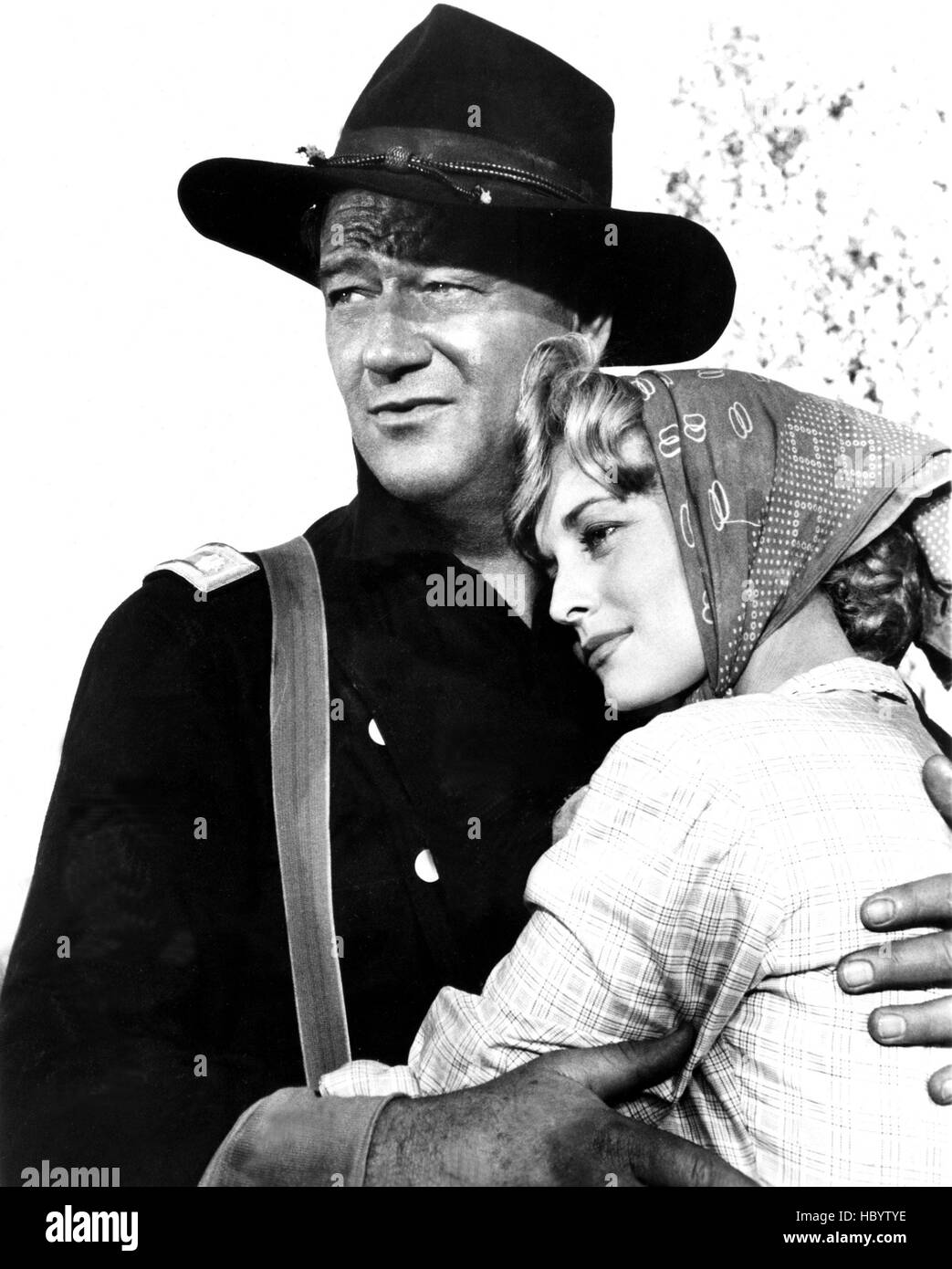 John wayne horse soldiers hi-res stock photography and images - Alamy