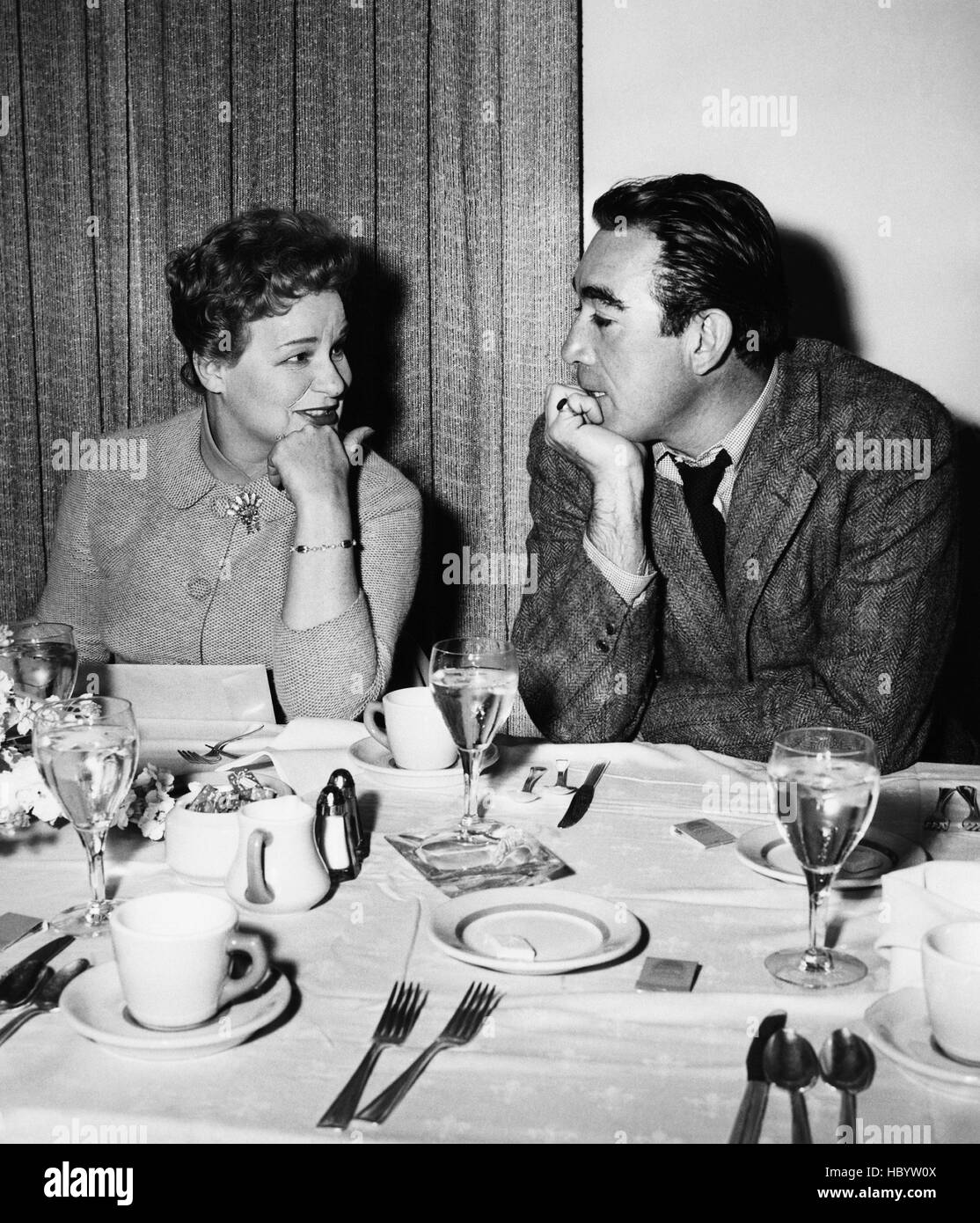 HOT SPELL, from left, Shirley Booth, Anthony Quinn, in the Paramount ...