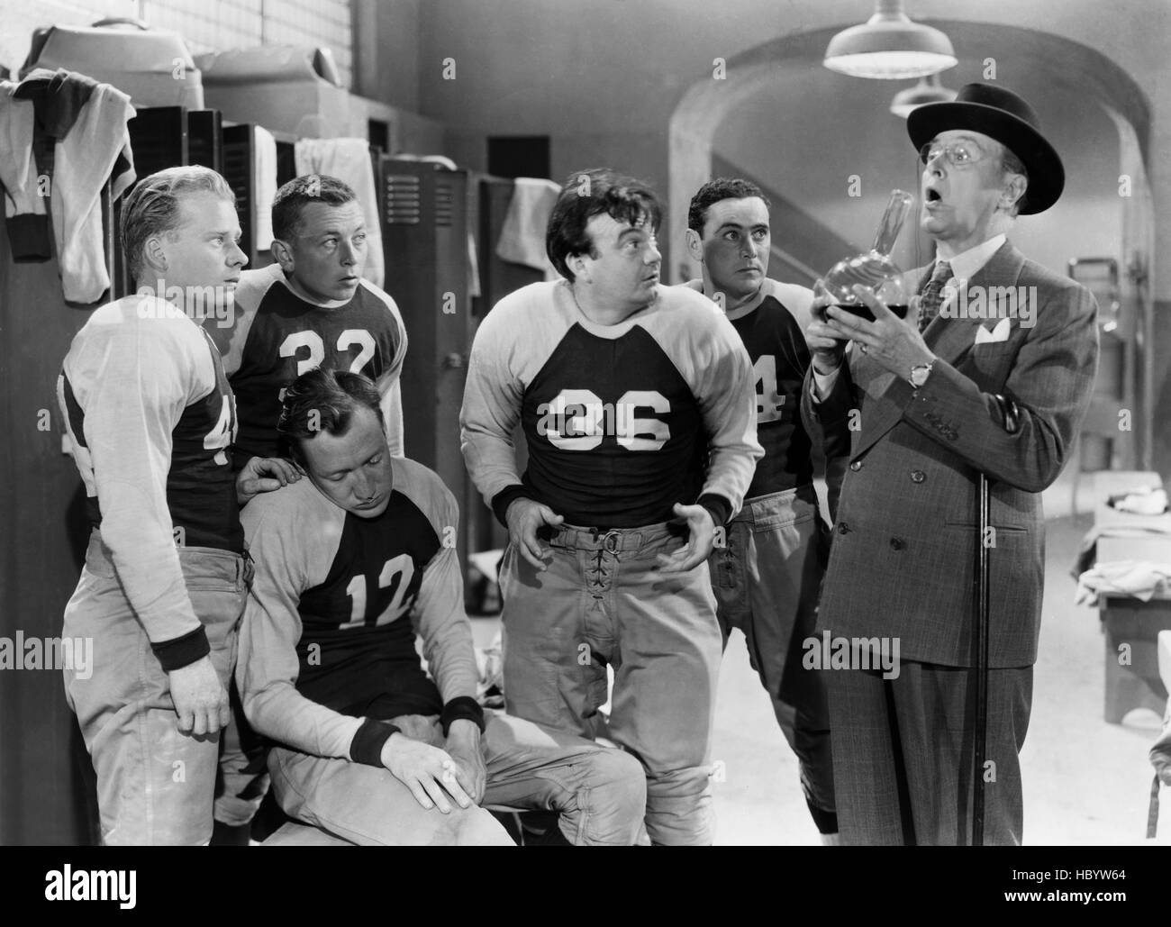 HOLD THAT LINE, from left, Benny Bartlett, Gil Stratton, Jr., Huntz ...