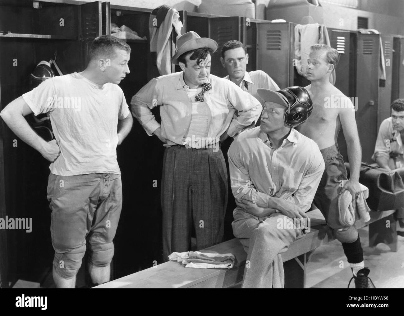 HOLD THAT LINE, from left, Gil Stratton, Jr., Leo Gorcey, David Gorcey ...