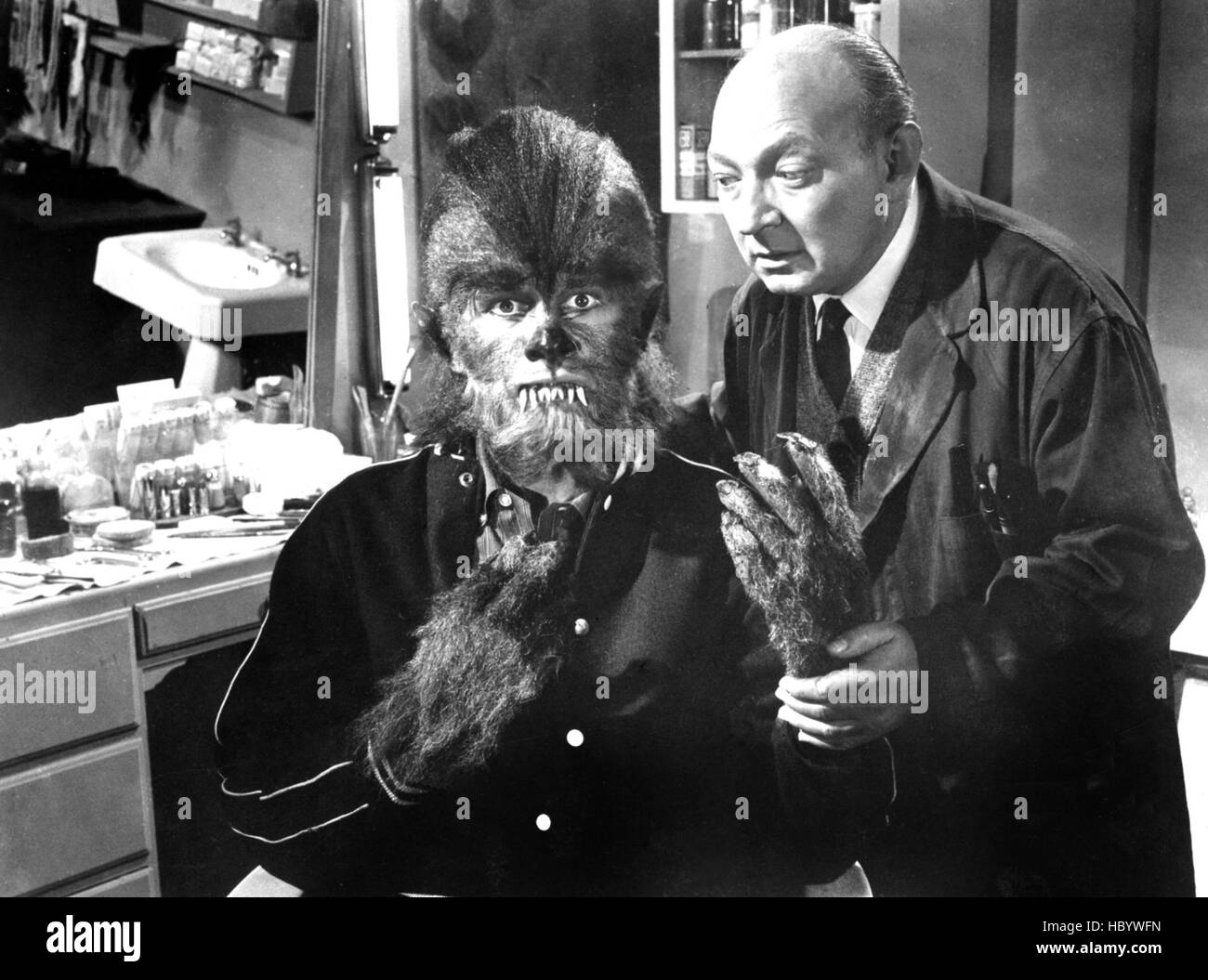HOW TO MAKE A MONSTER, Gary Clarke, Robert H. Harris, 1958 Stock Photo ...