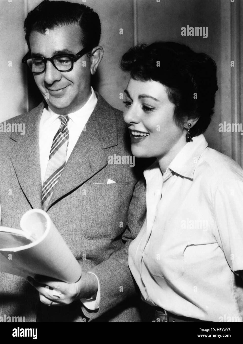 I'LL CRY TOMORROW, from left, MGM production head Dore Schary, author ...