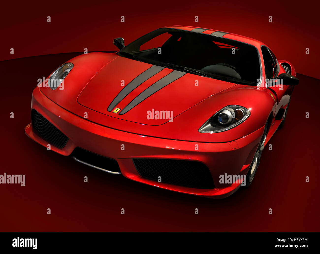 Interior Of Red Ferrari High Resolution Stock Photography and Images ...