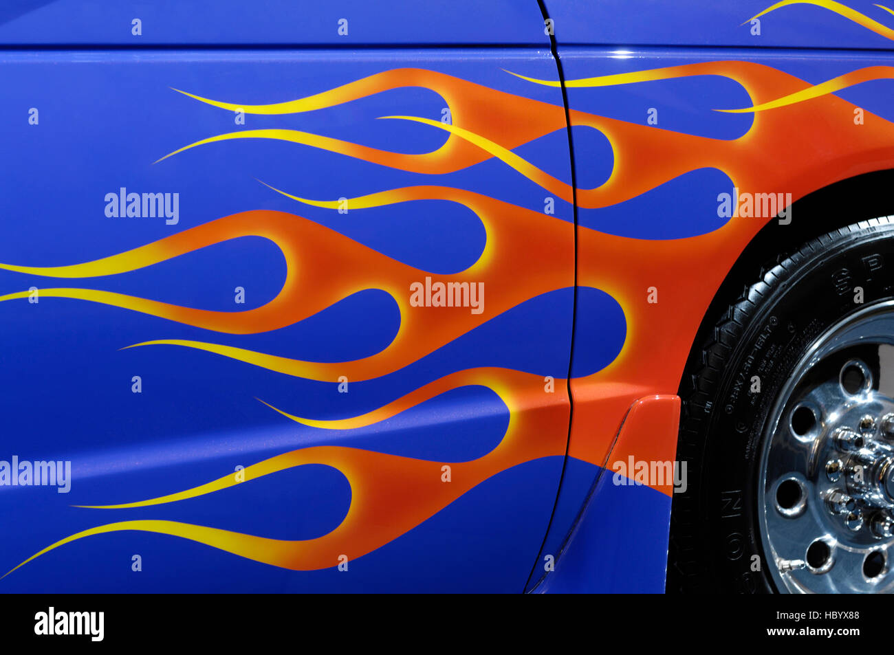 Blue Flame Vehicle High Resolution Stock Photography and Images - Alamy