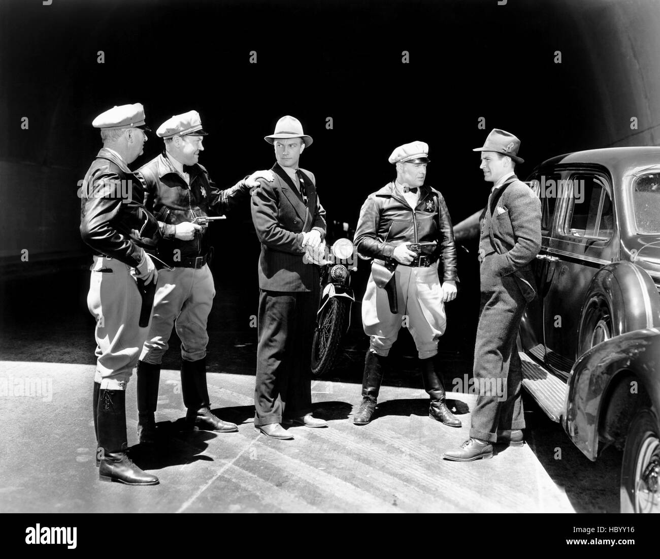 ILLEGAL TRAFFIC, non-policemen, from left, Richard Denning, Robert Preston, 1938 Stock Photo - Alamy