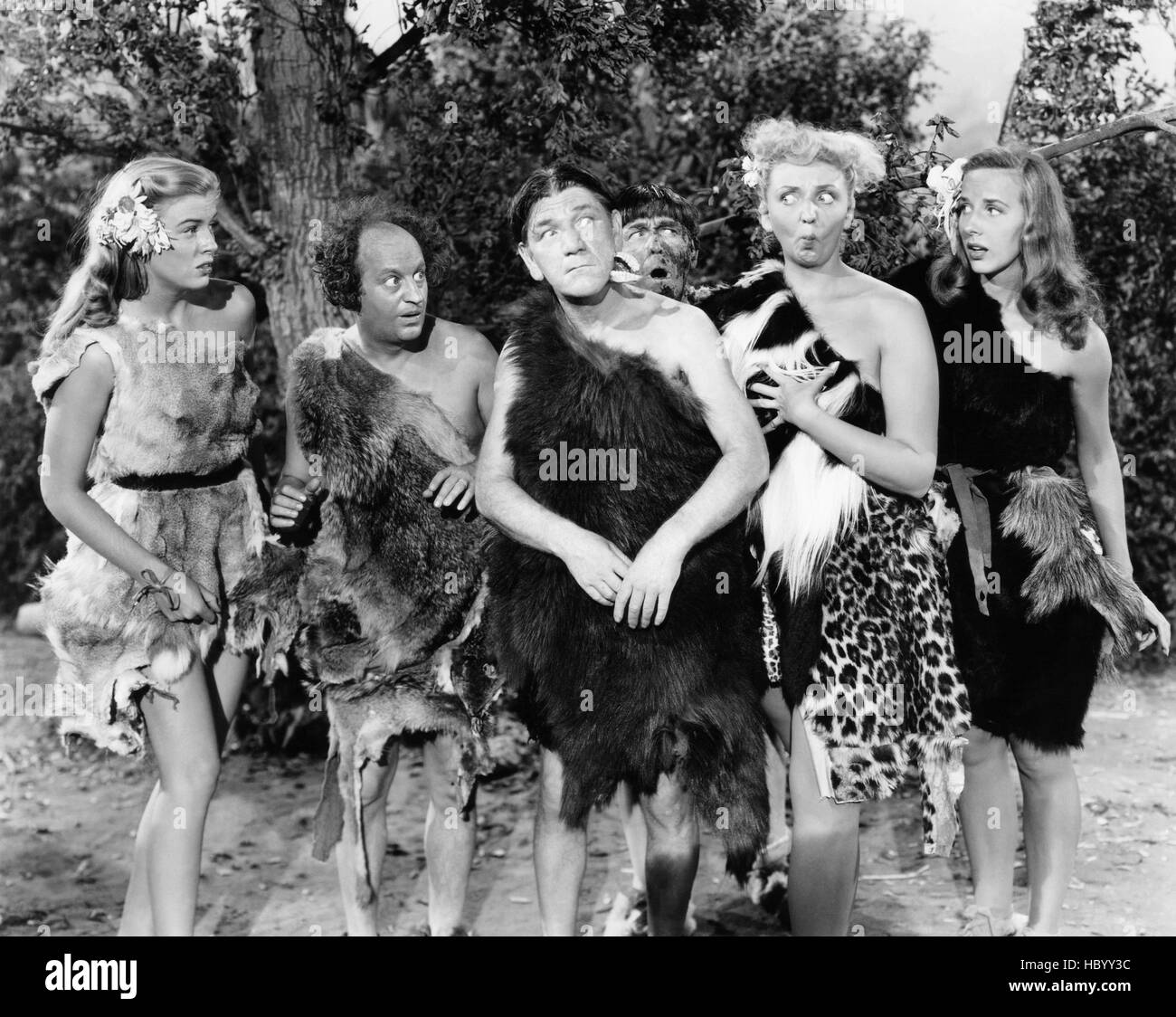 I'M A MONKEY'S UNCLE, from left: Nancy Saunders, Larry Fine, Shemp ...