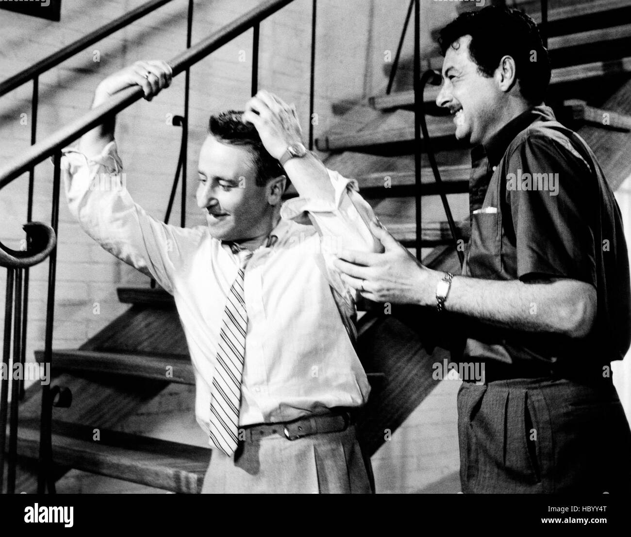 I MARRIED A WOMAN, from left, George Gobel, director Hal Kanter, on-set ...