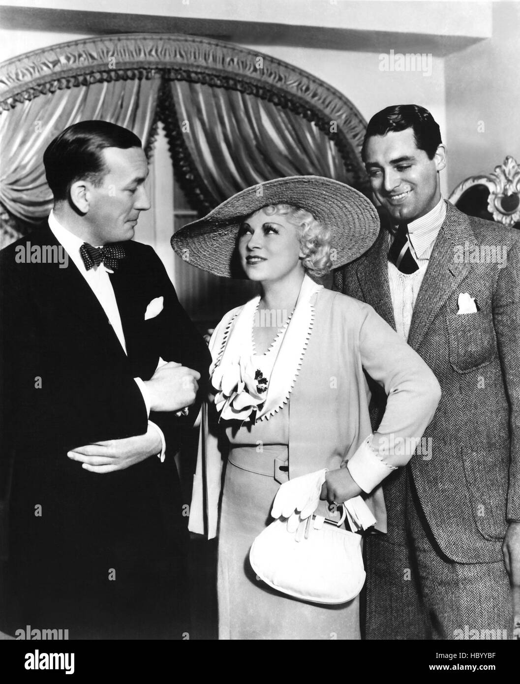 I'M NO ANGEL, candid of Noel Coward, Mae West, and Cary Grant on the ...